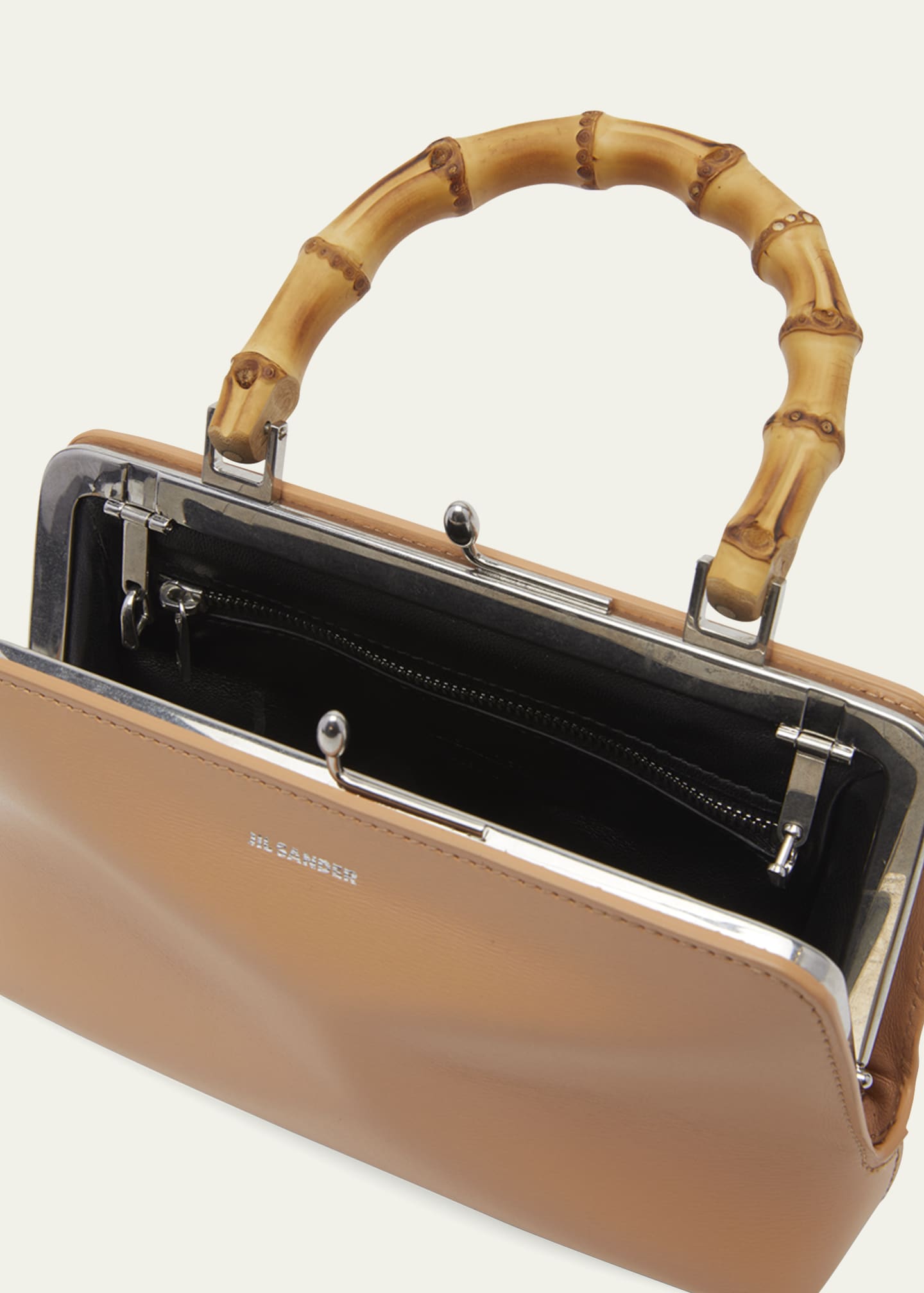 Jil Sander Goji Mini Bamboo Top-Handle Bag - Bergdorf Goodman