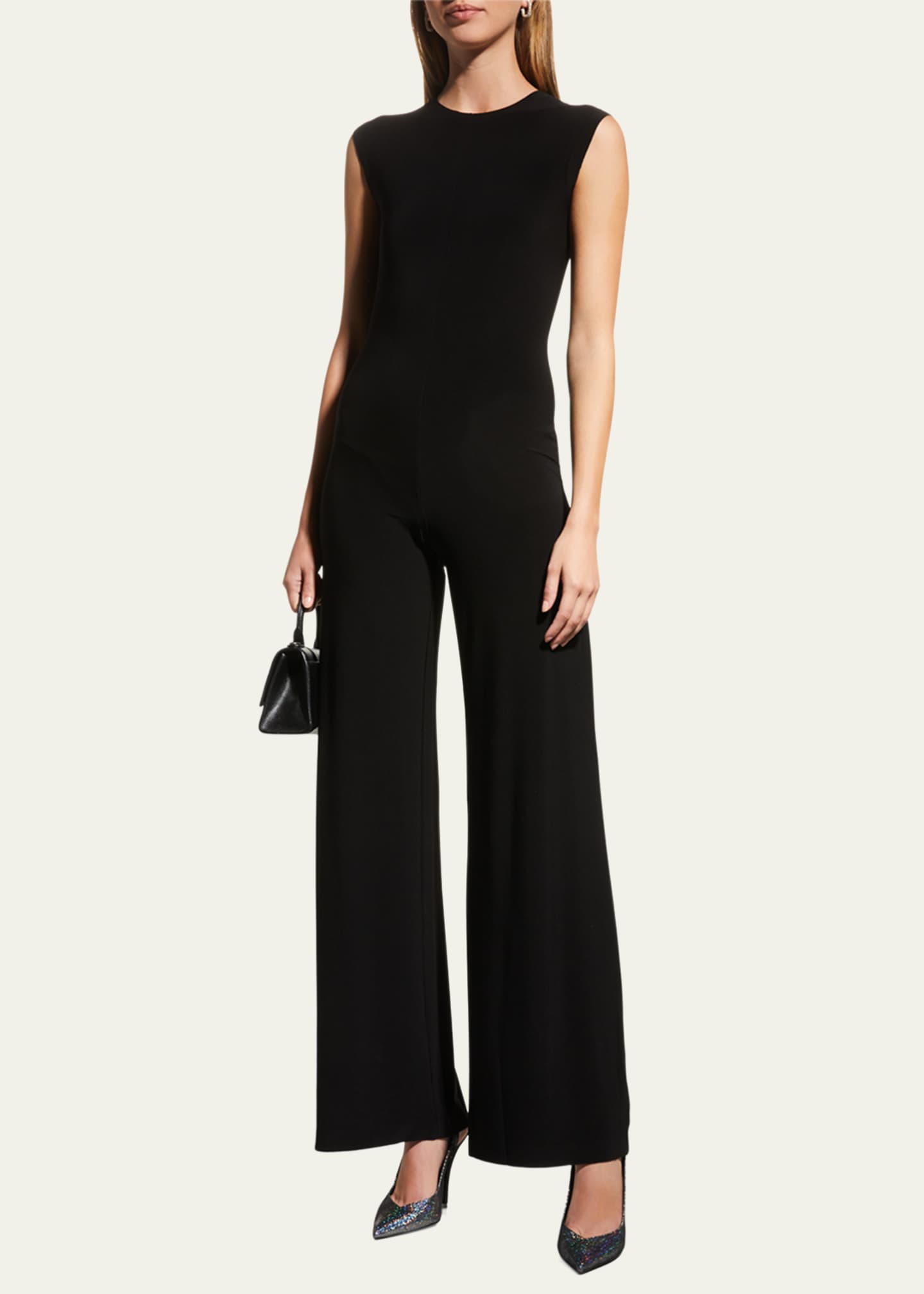 Norma Kamali Sleeveless Wide-Leg Jumpsuit - Bergdorf Goodman