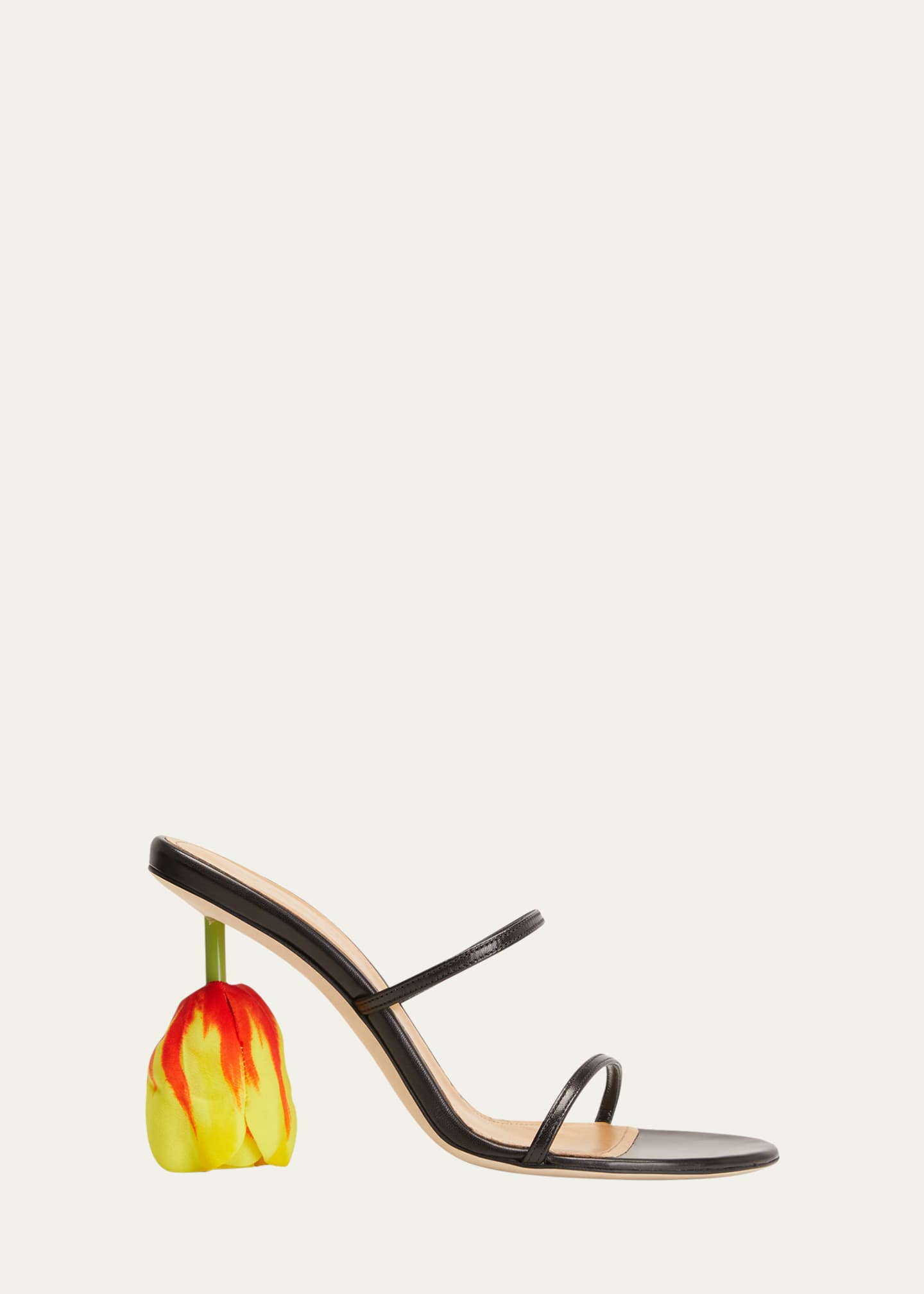 Loewe Tulip Two-Band Slide Sandals - Bergdorf Goodman