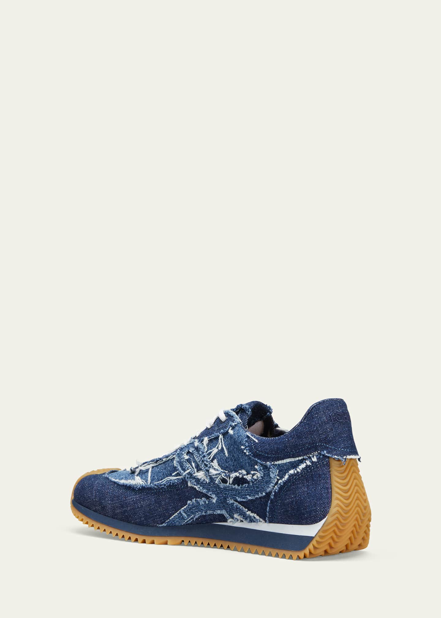 Loewe Flow Denim Retro Runner Sneakers - Bergdorf Goodman