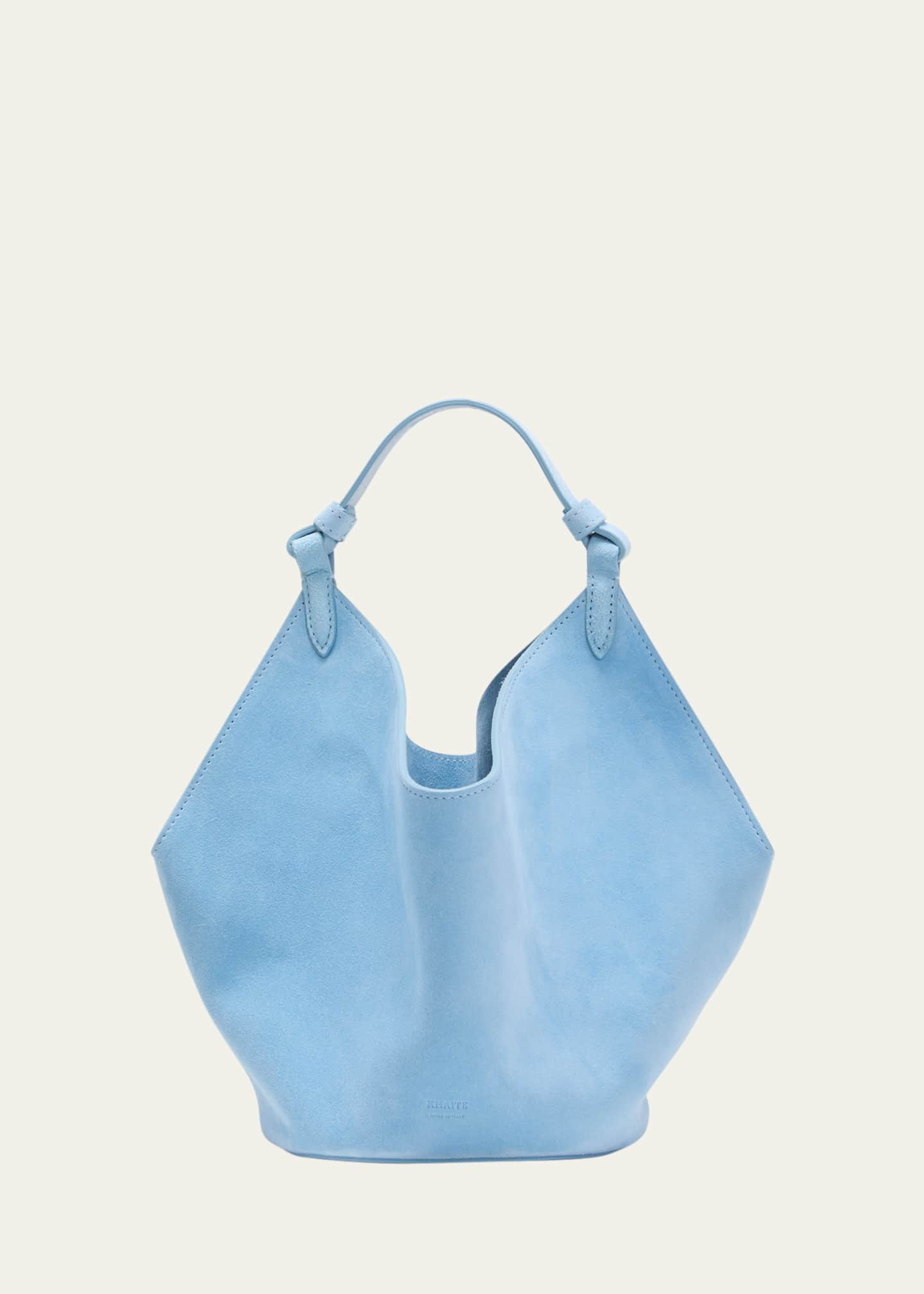 Khaite Lotus Mini Suede Shoulder Bag - Bergdorf Goodman