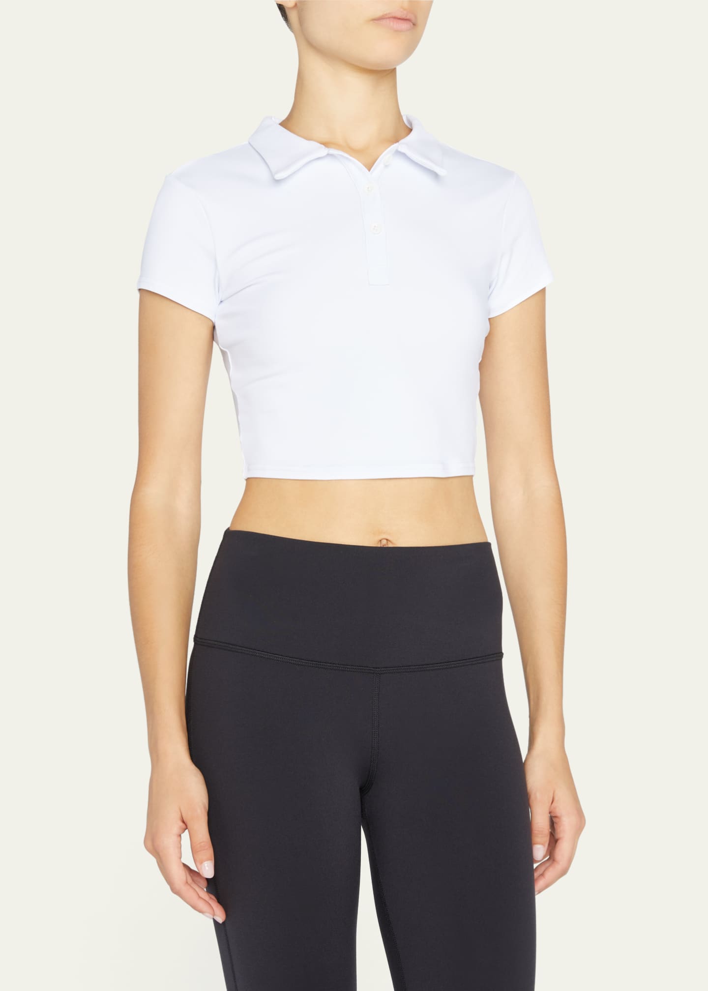 Alo Yoga Choice Cropped Polo - Bergdorf Goodman