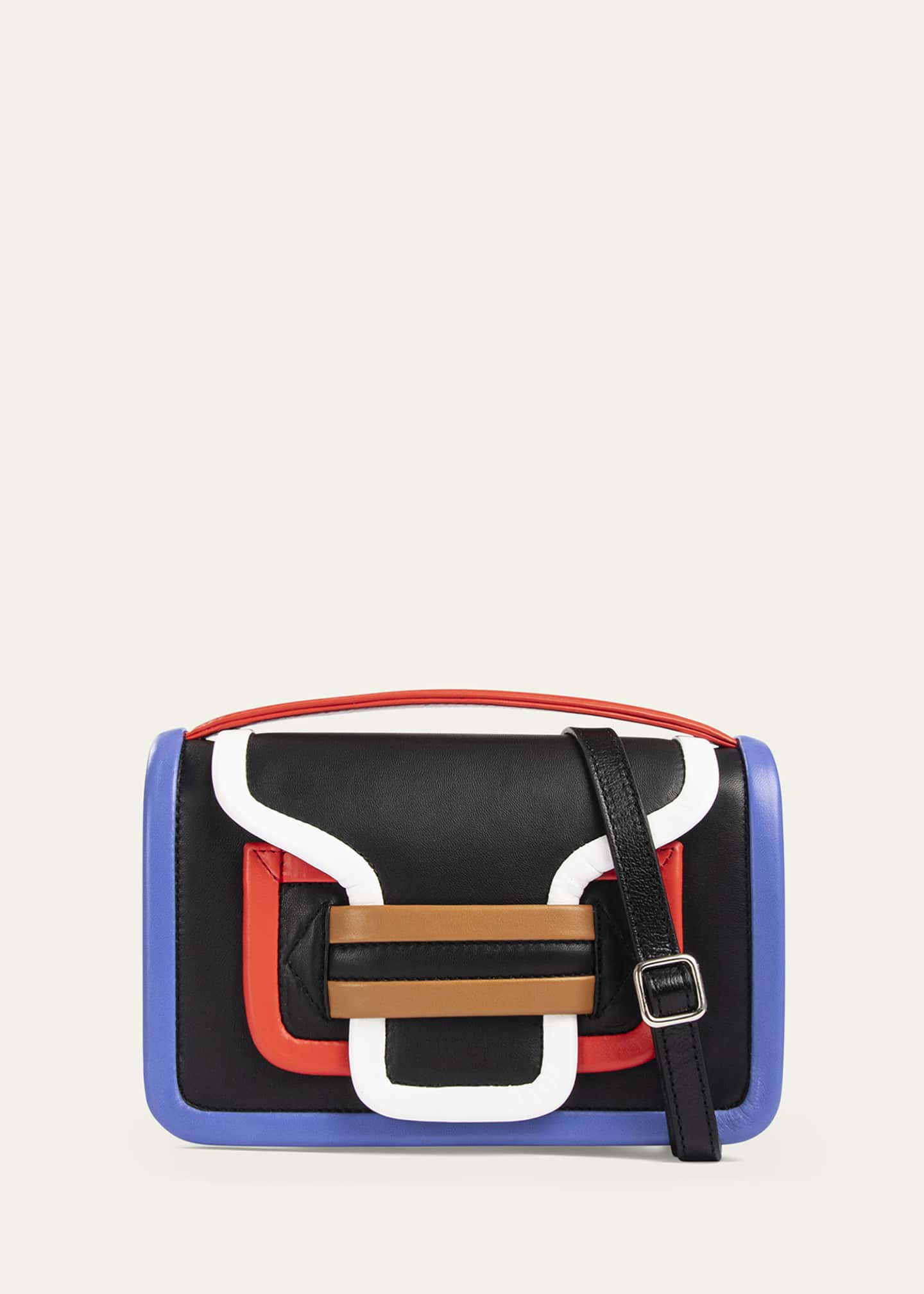 Pierre Hardy Alpha Colorblock Flap Leather Crossbody Bag - Bergdorf Goodman