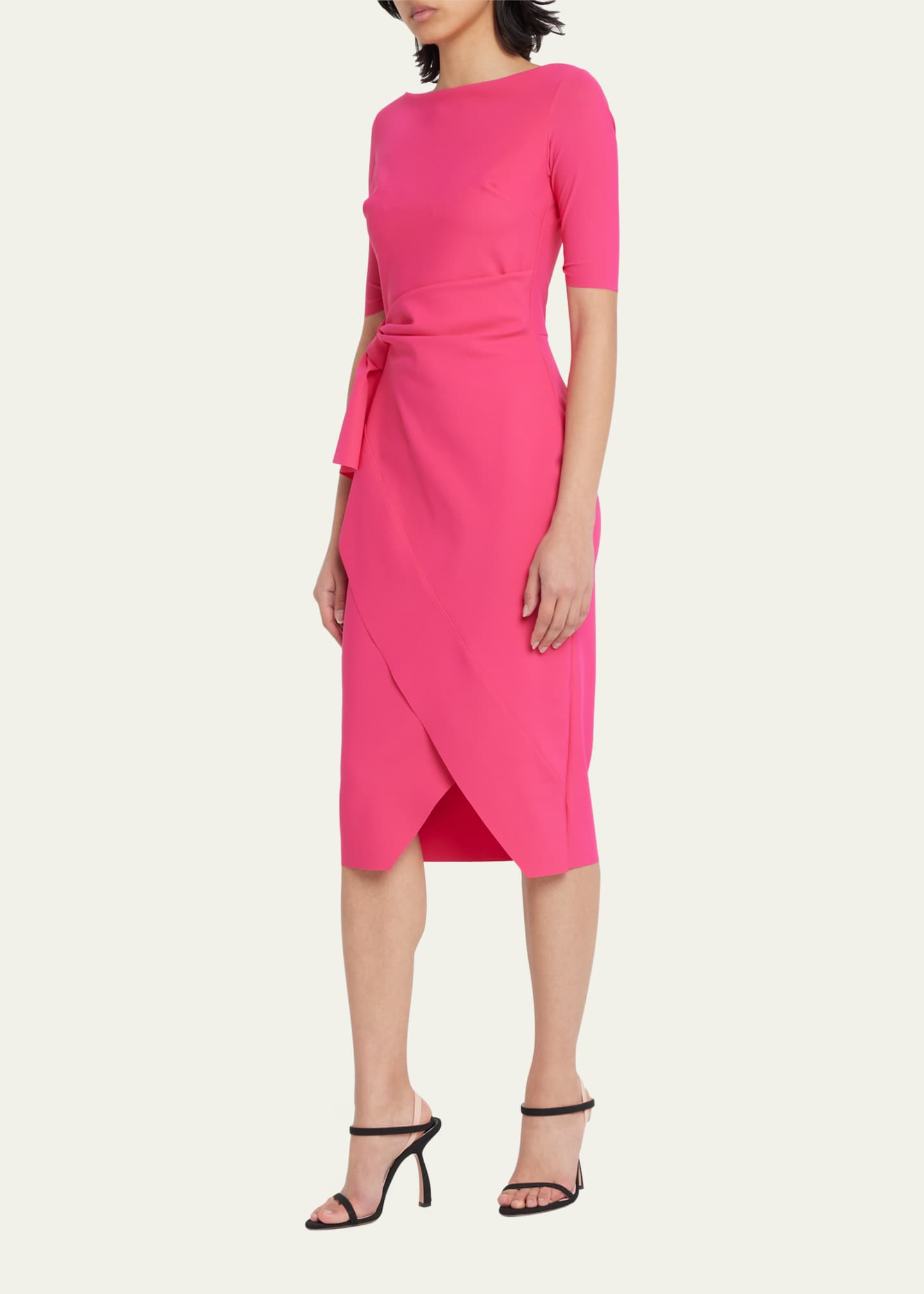Chiara Boni La Petite Robe Mimmaly Side-Knot Sheath Dress - Bergdorf ...