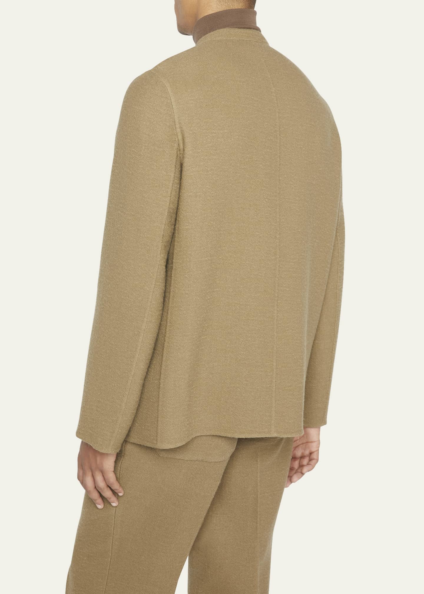 THE ROW Men's Everett Band-Collar Jacket - Bergdorf Goodman