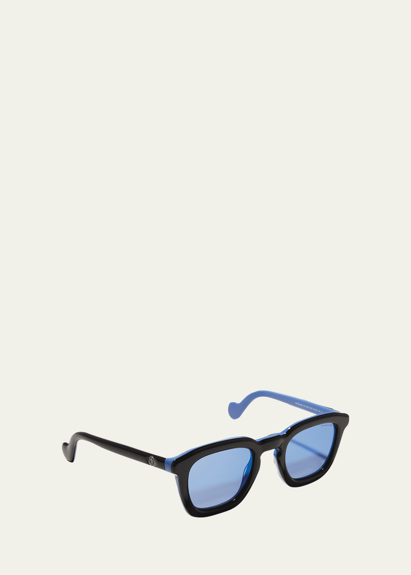 Moncler Lunettes Men's Logo Plaqué Keyhole-Bridge Square Sunglasses ...