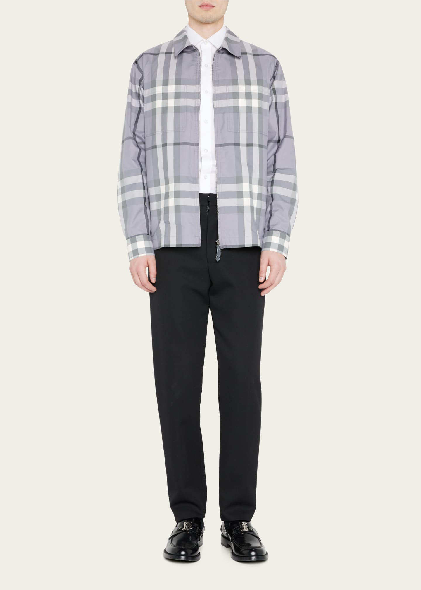 Burberry Men's Peckham Check Zip Jacket - Bergdorf Goodman
