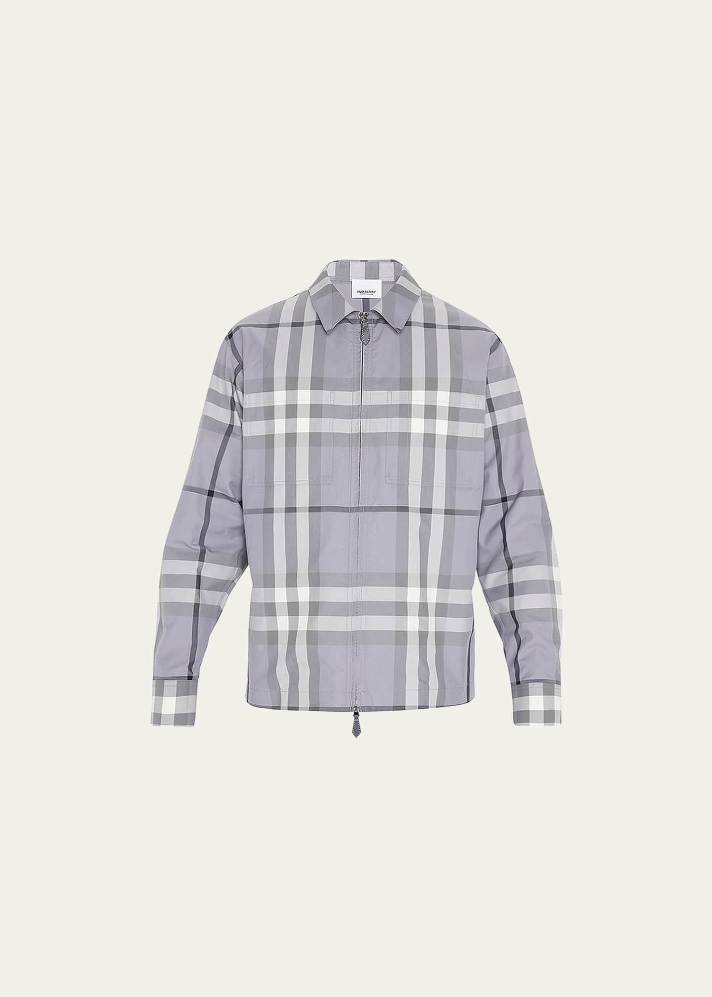 Burberry Men's Peckham Check Zip Jacket - Bergdorf Goodman