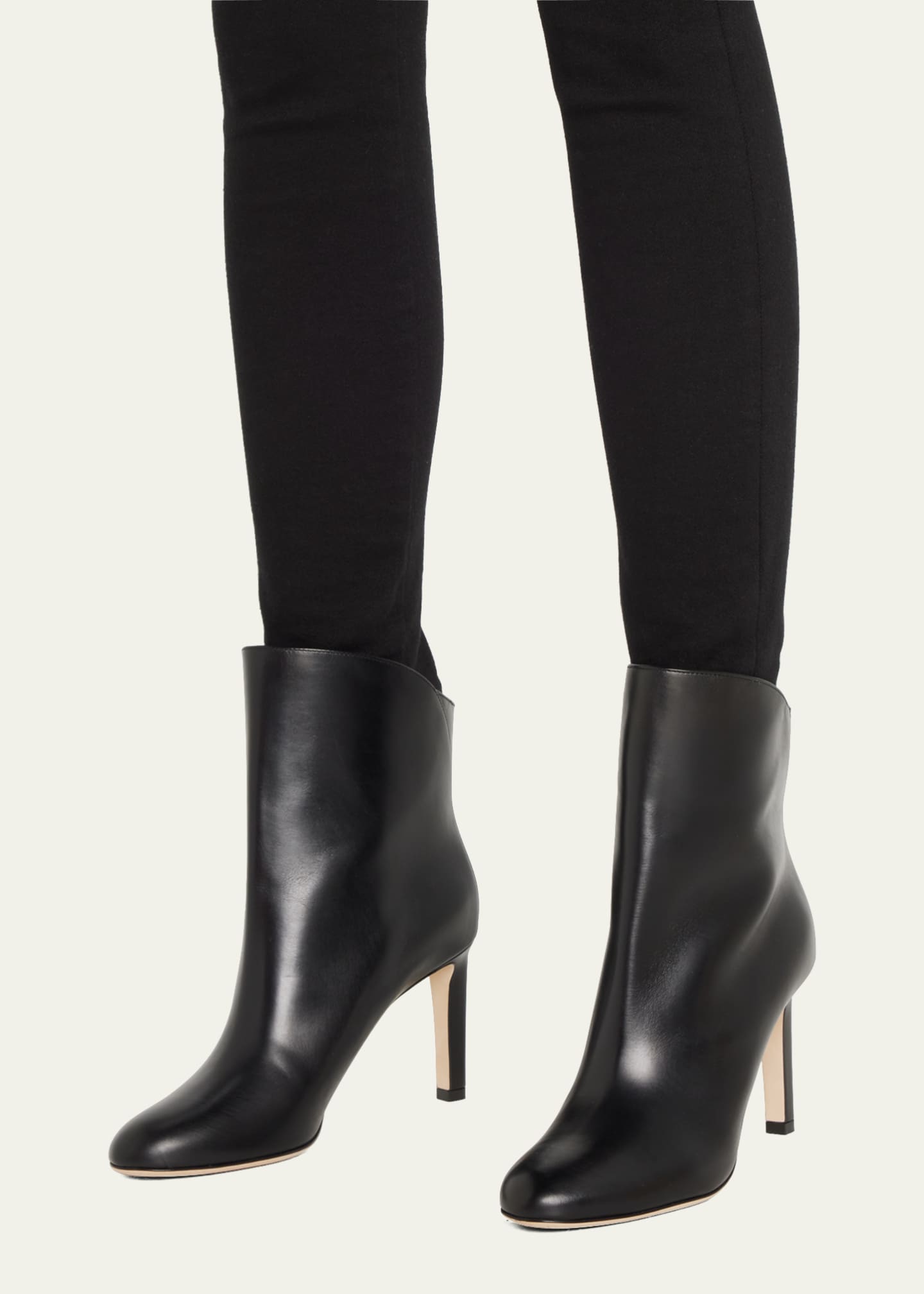 Jimmy Choo Karter Leather Ankle Booties - Bergdorf Goodman