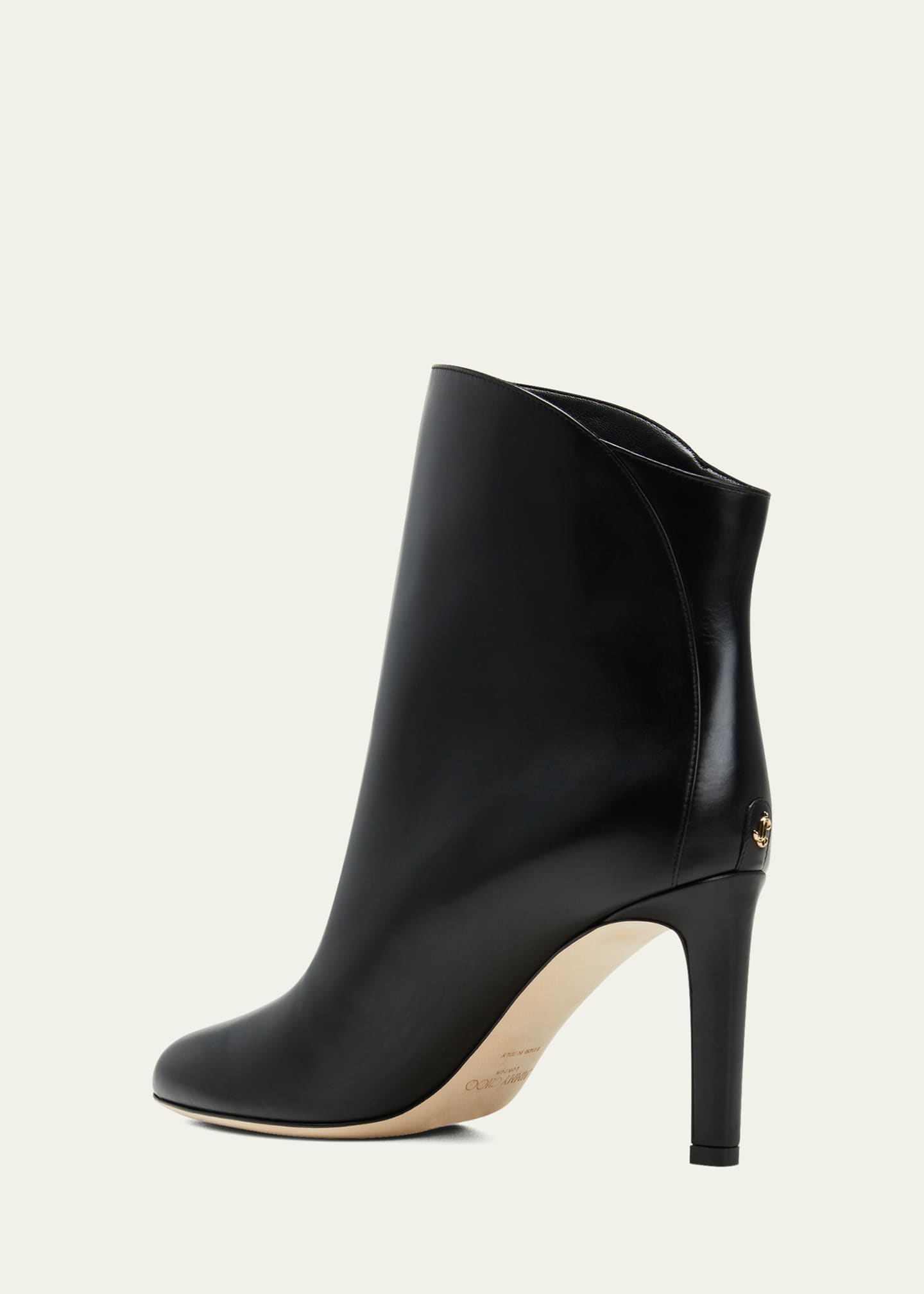 Jimmy Choo Karter Leather Ankle Booties - Bergdorf Goodman