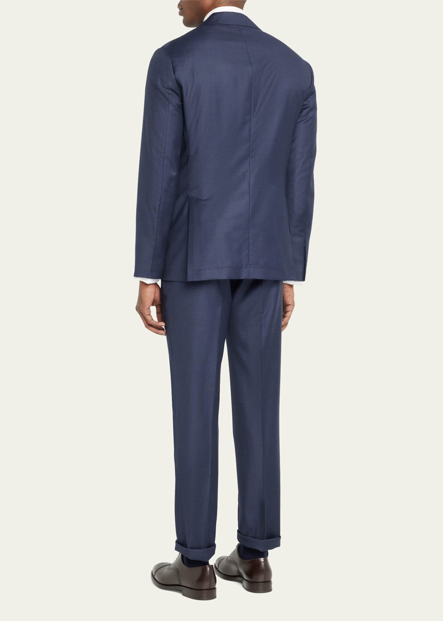 Brunello Cucinelli Men's Super 150s Wool Windowpane Suit - Bergdorf Goodman
