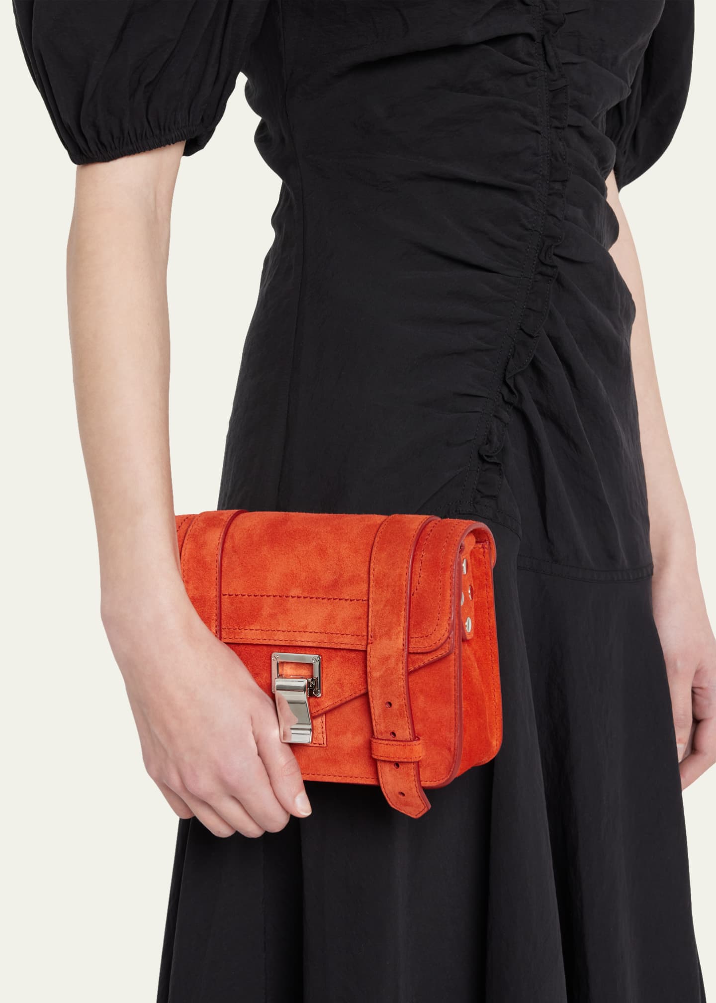 Proenza Schouler PS1 Mini Suede Messenger Crossbody Bag - Bergdorf Goodman