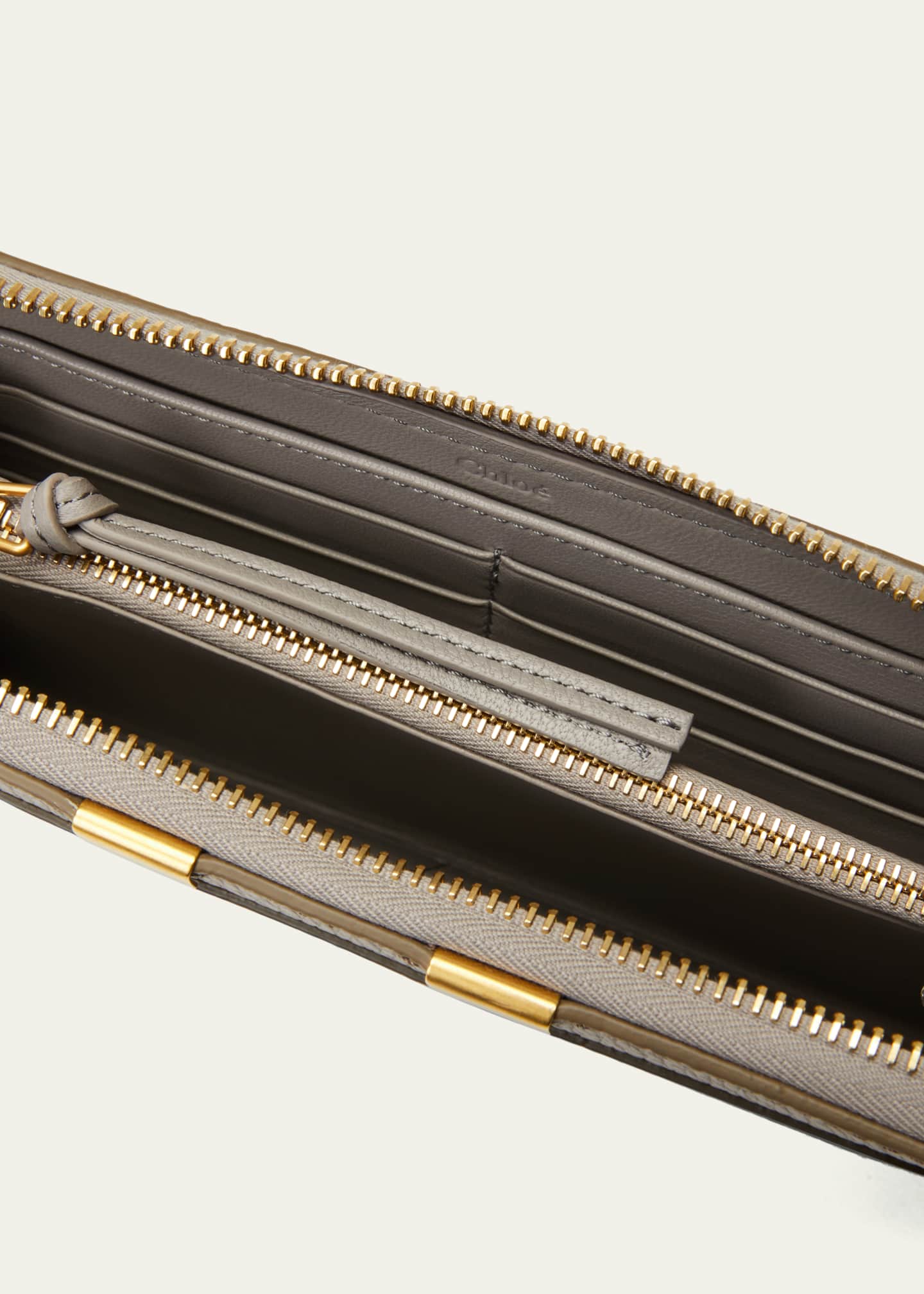 Chloe Marcie Long Zip Wallet in Grained Leather - Bergdorf Goodman