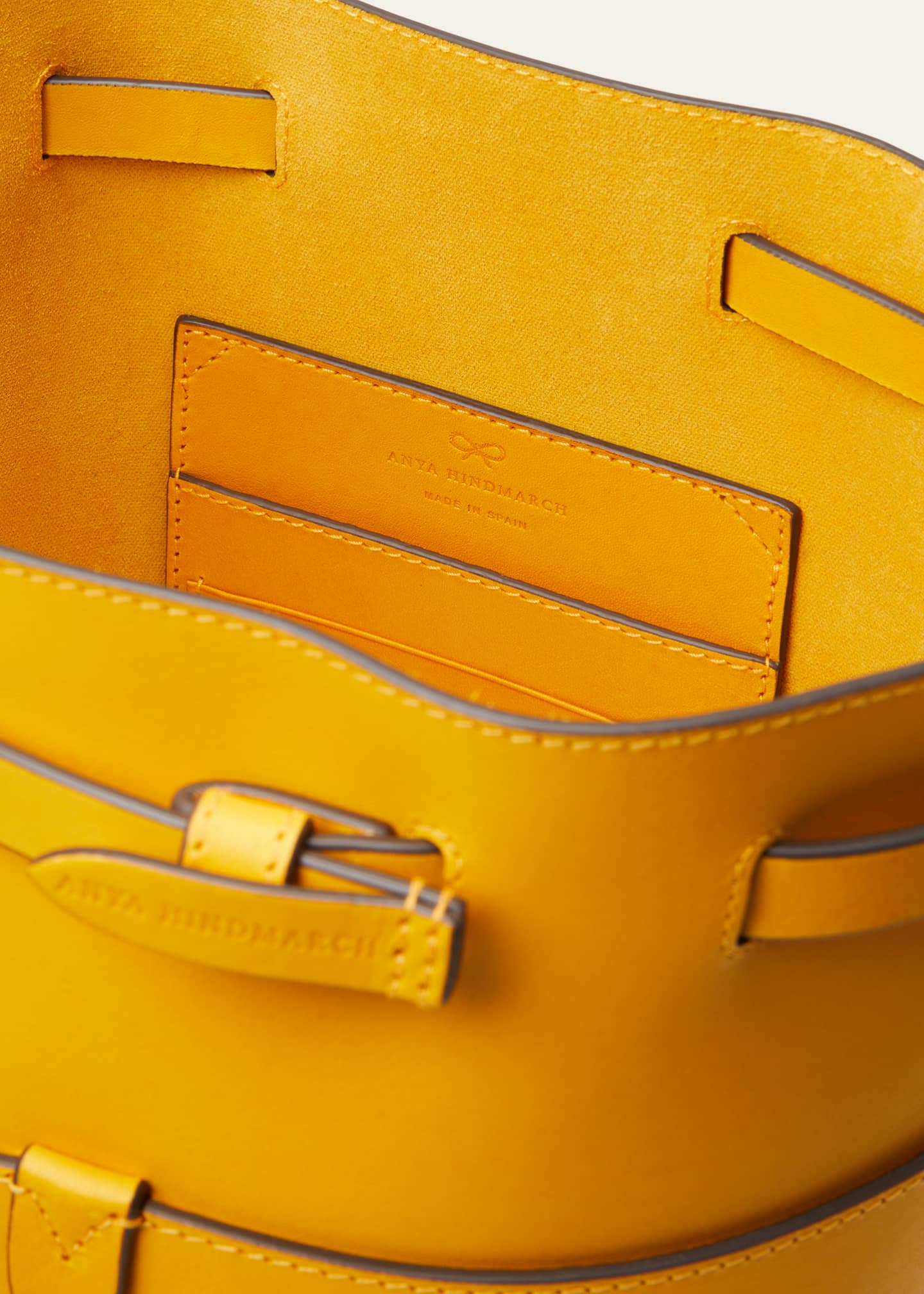 Anya Hindmarch Return to Nature Small Compostable Leather Bucket Bag ...
