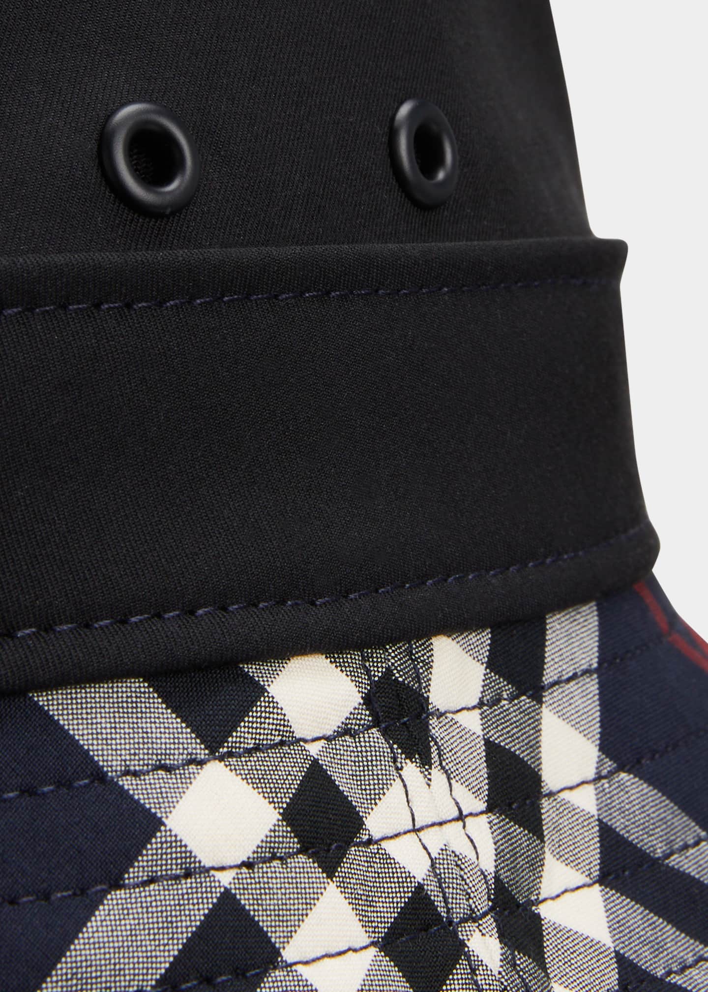Burberry Men's Paneled Check Bucket Hat - Bergdorf Goodman