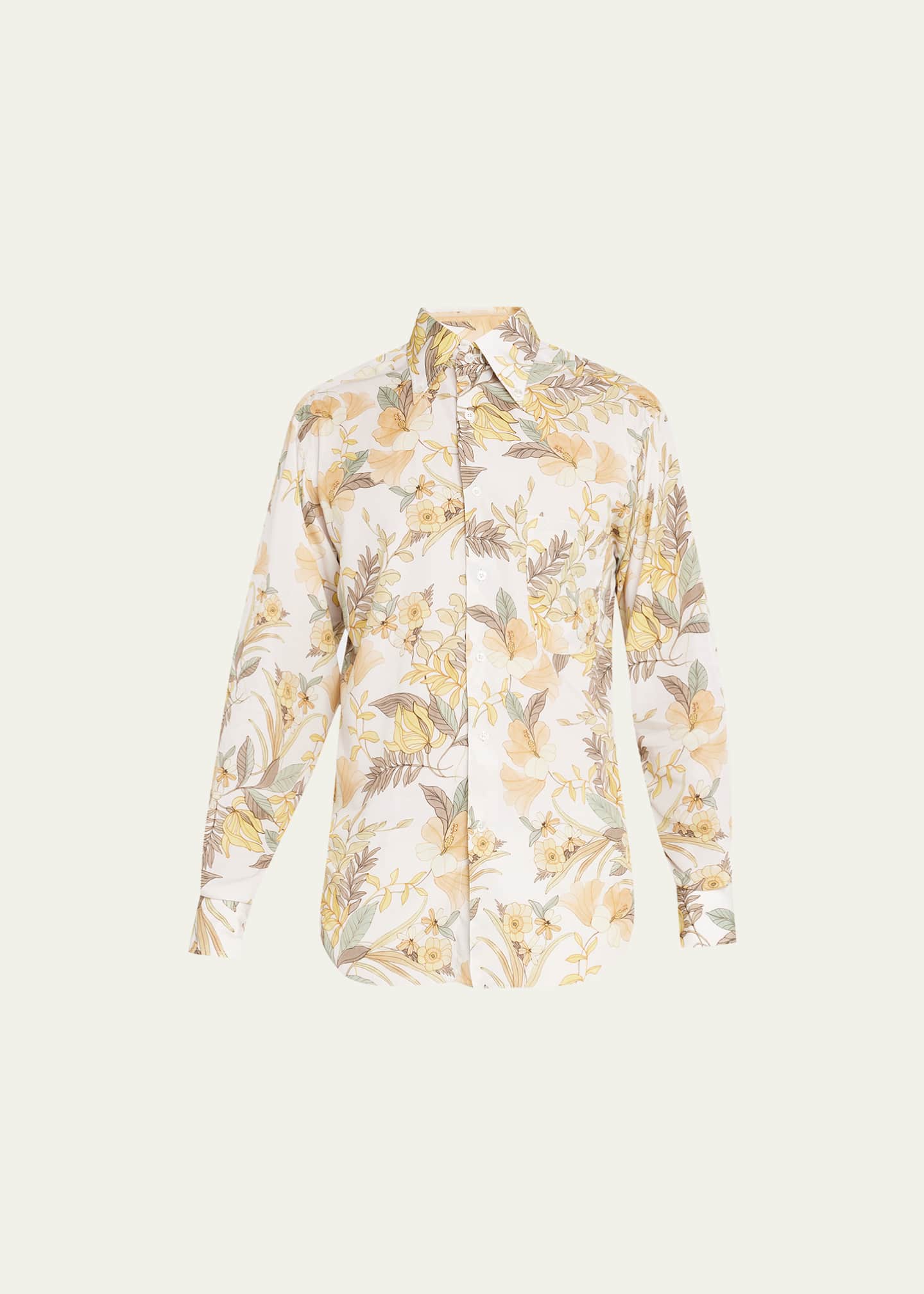 Tom Ford Mens Floral Print Sport Shirt Bergdorf Goodman