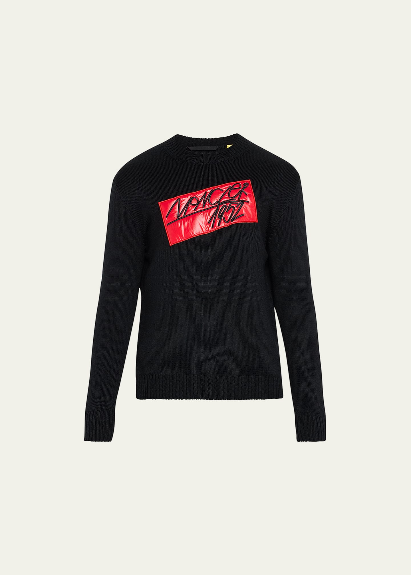 Moncler Genius 2 Moncler 1952 Patch Logo Script Sweater - Bergdorf Goodman