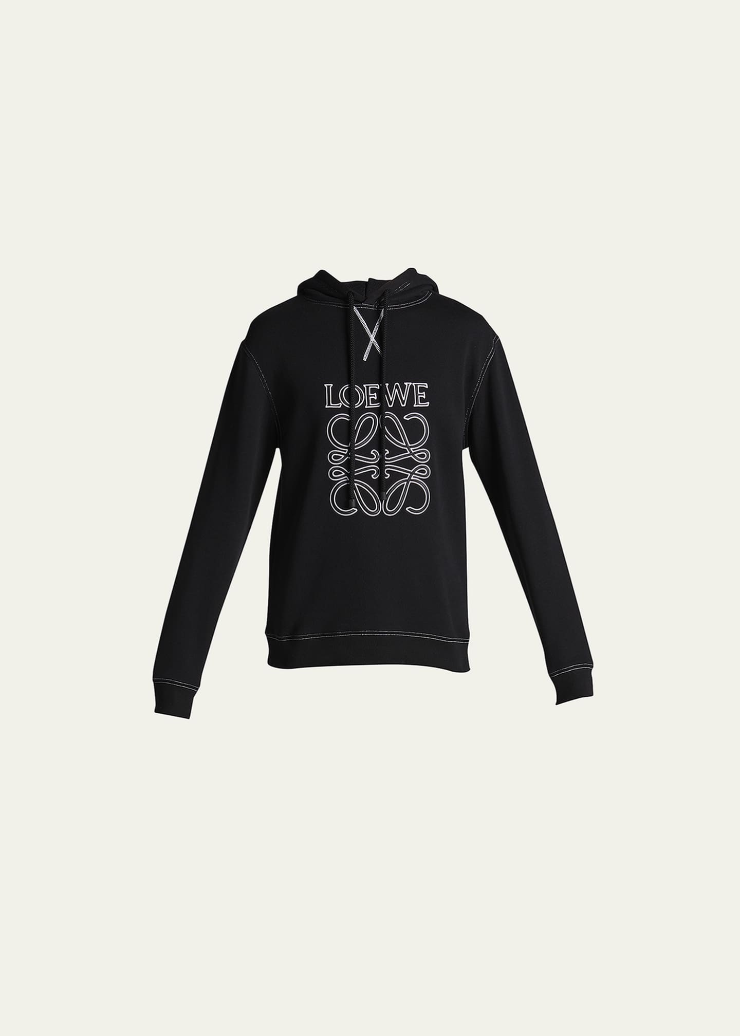 Loewe Men's Anagram Pullover Hoodie - Bergdorf Goodman