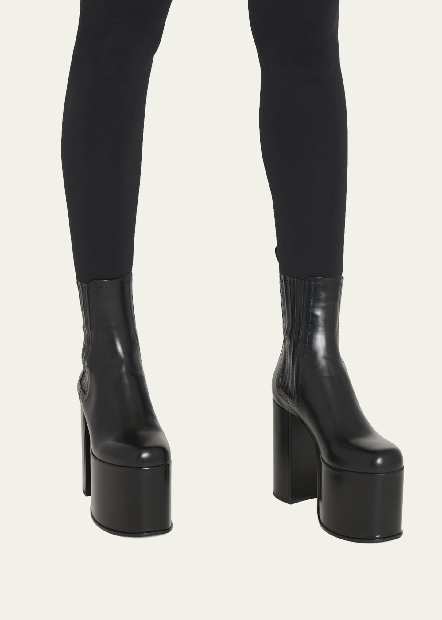 Valentino Garavani Tan-go Roman Stud Chelsea Platform Booties ...