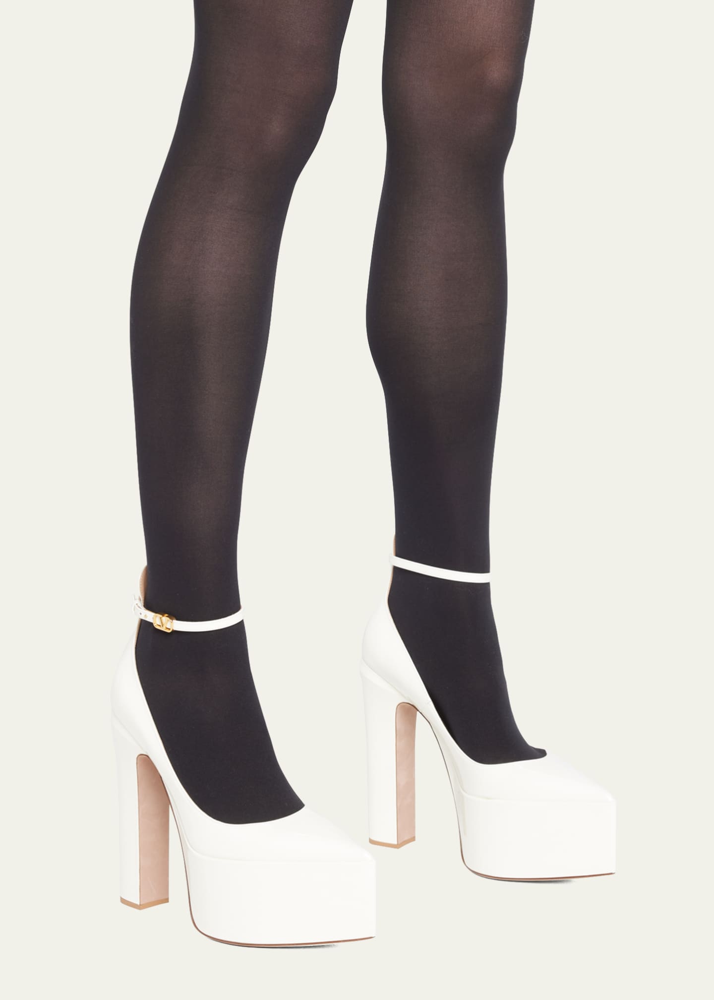 Valentino Garavani Tango Patent Ankle-Strap Platform Pumps - Bergdorf ...