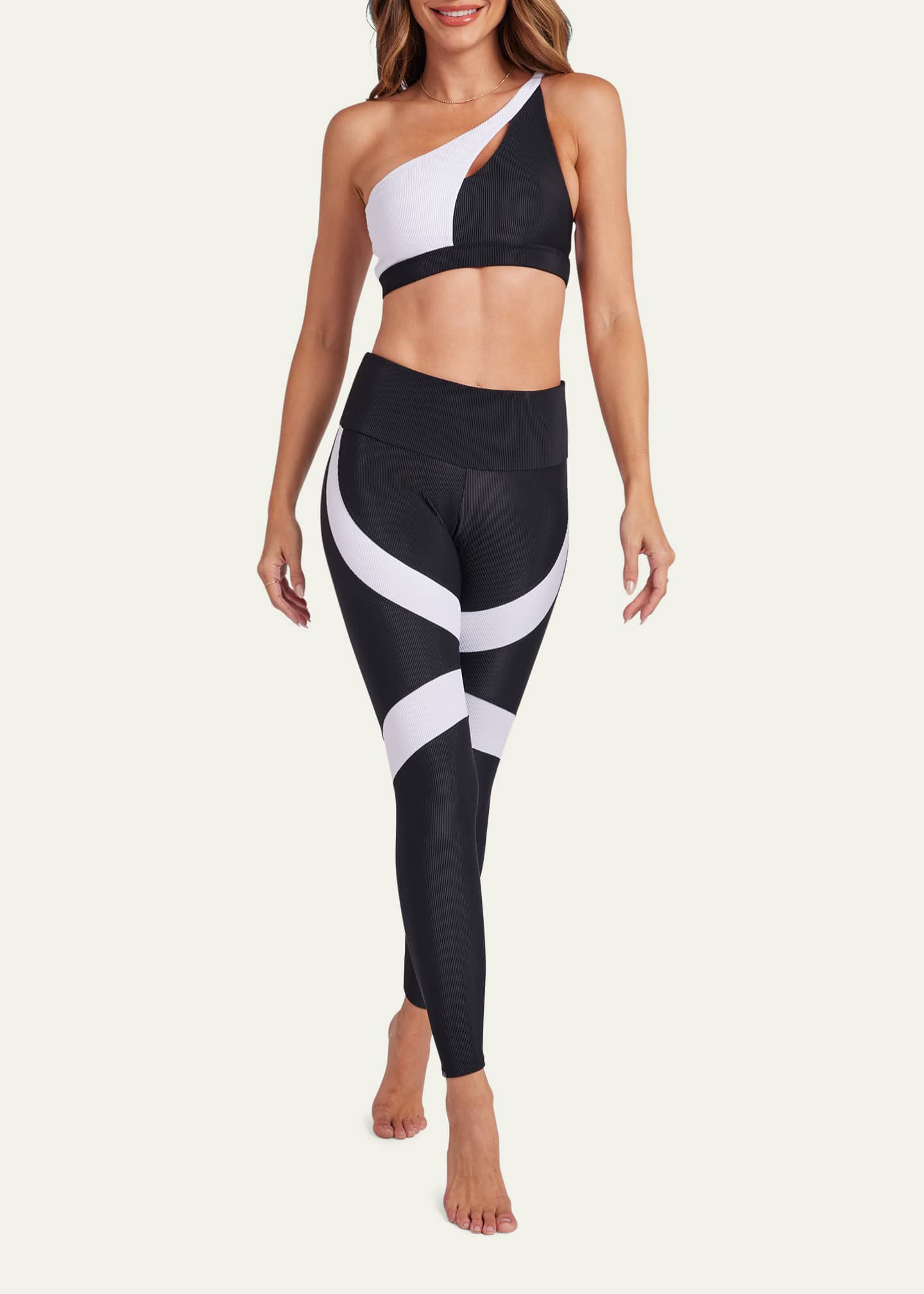Onzie Sutra Asymmetric Sports Bra - Bergdorf Goodman
