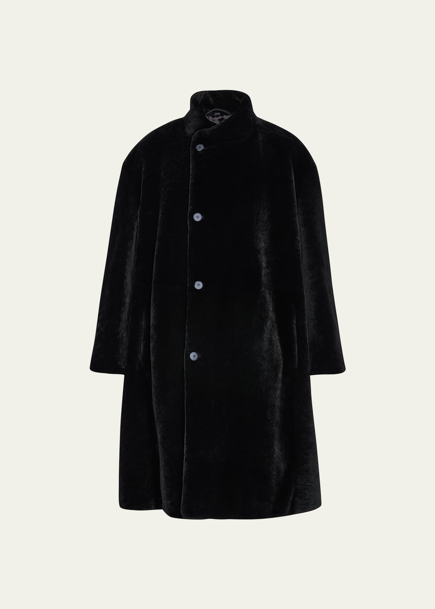 Giorgio Armani Men's Lamb Shearling Fur Car Coat - Bergdorf Goodman