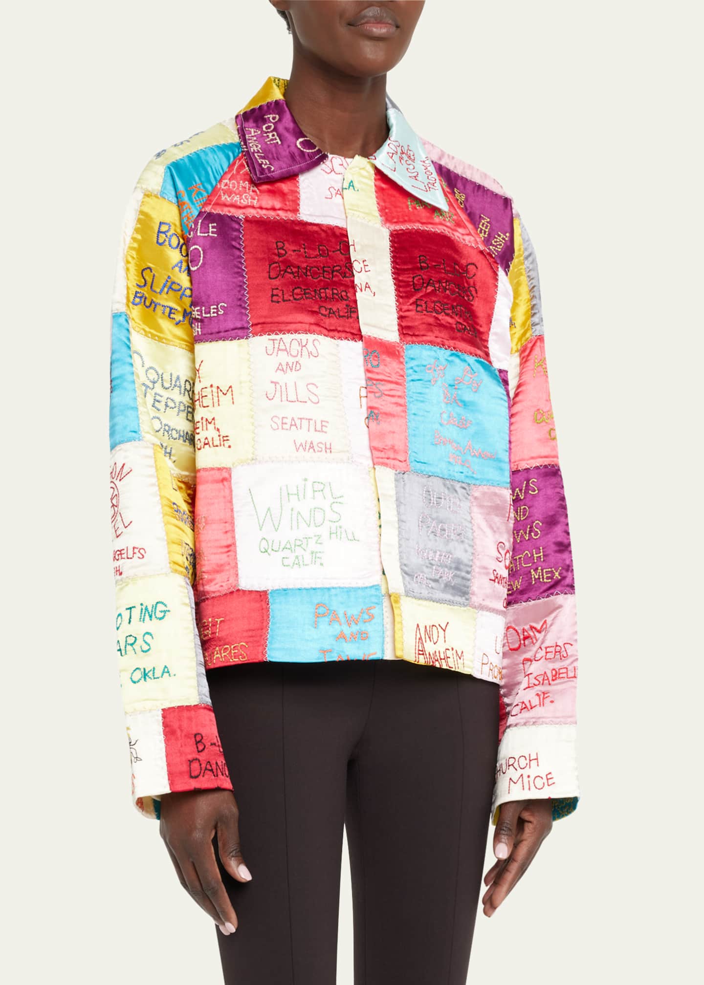 Bode Swing Dance Patchwork Jacket - Bergdorf Goodman
