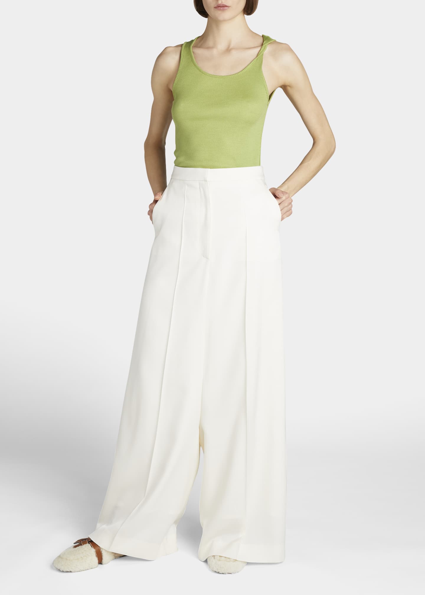 Loewe Drop-Crotch Wide-Leg Pants - Bergdorf Goodman