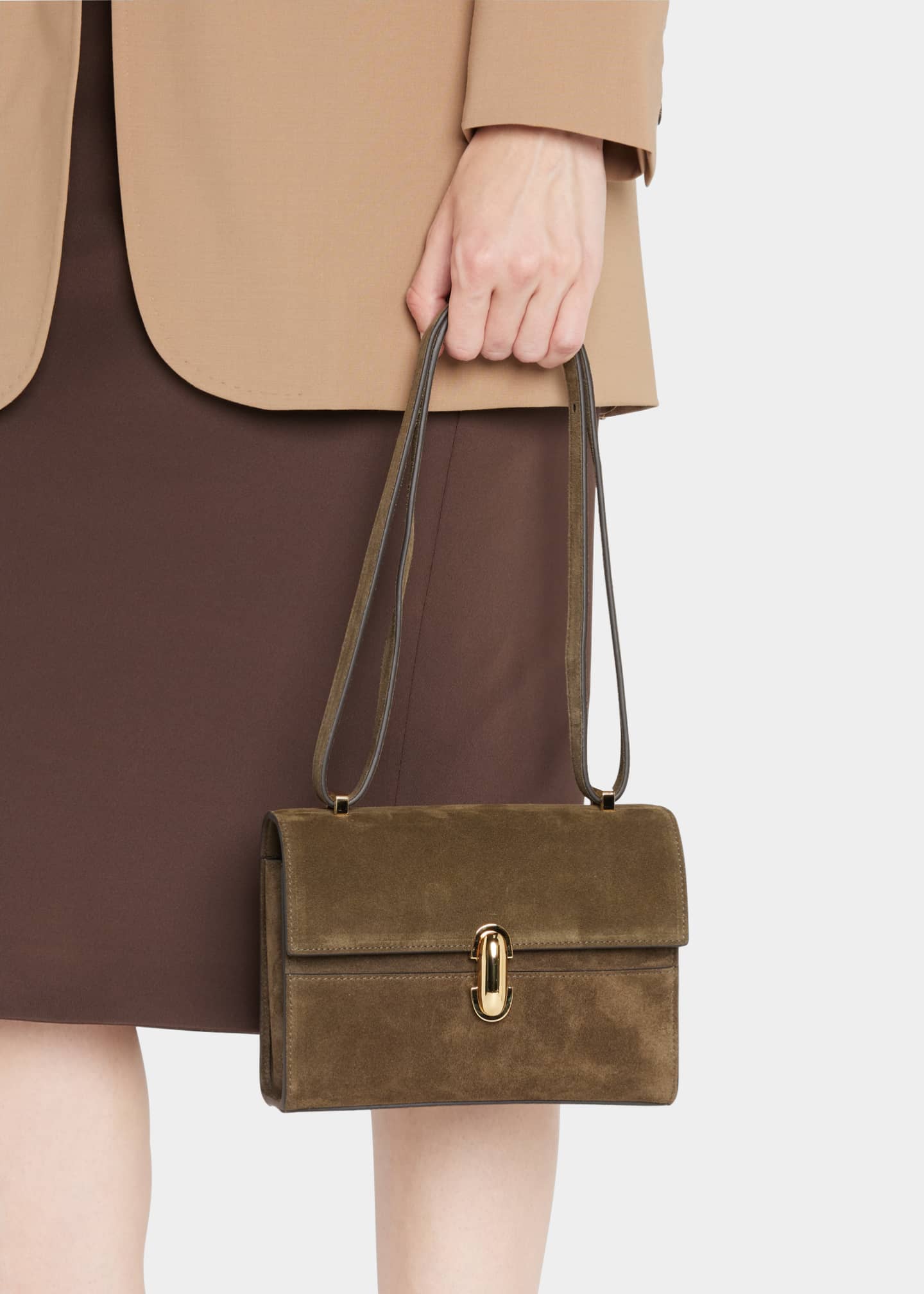 Savette The Symmetry 19 Suede Crossbody Bag - Bergdorf Goodman