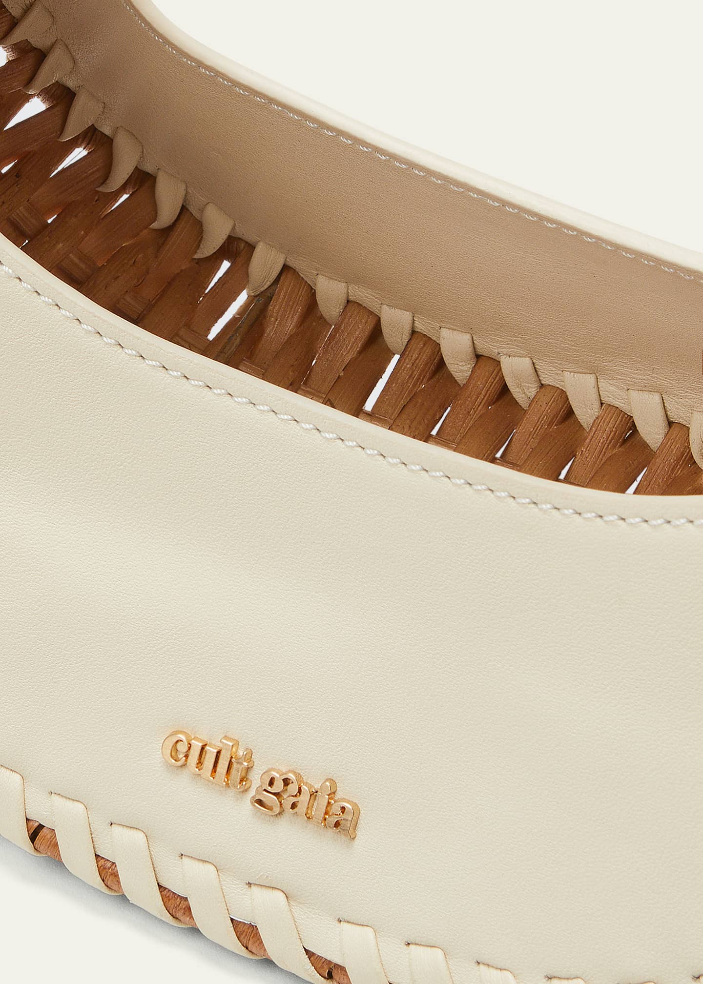 Cult Gaia Aiko Woven Leather Top-Handle Bag - Bergdorf Goodman