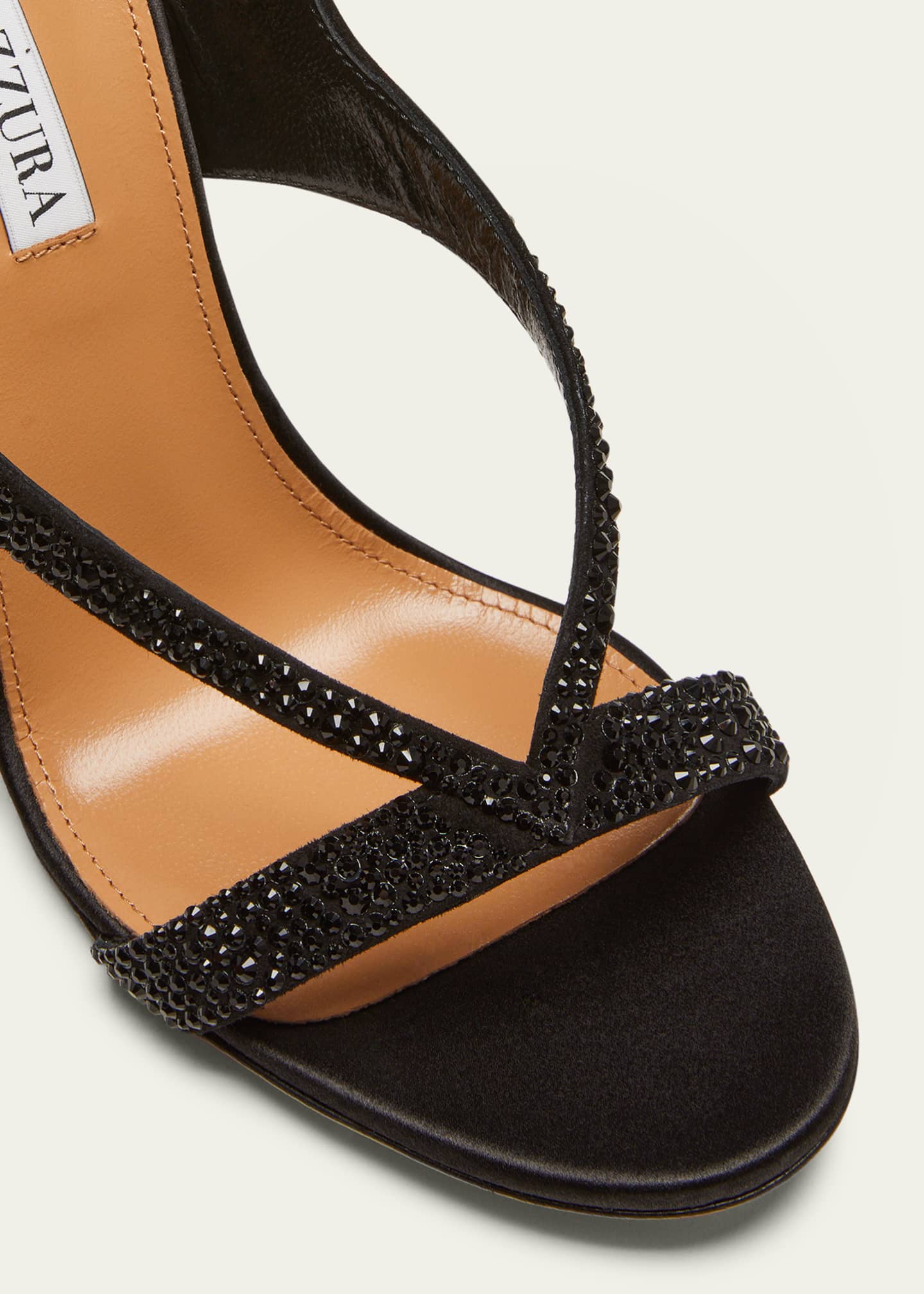 Aquazzura Izzy Strass Slingback Cocktail Sandals - Bergdorf Goodman