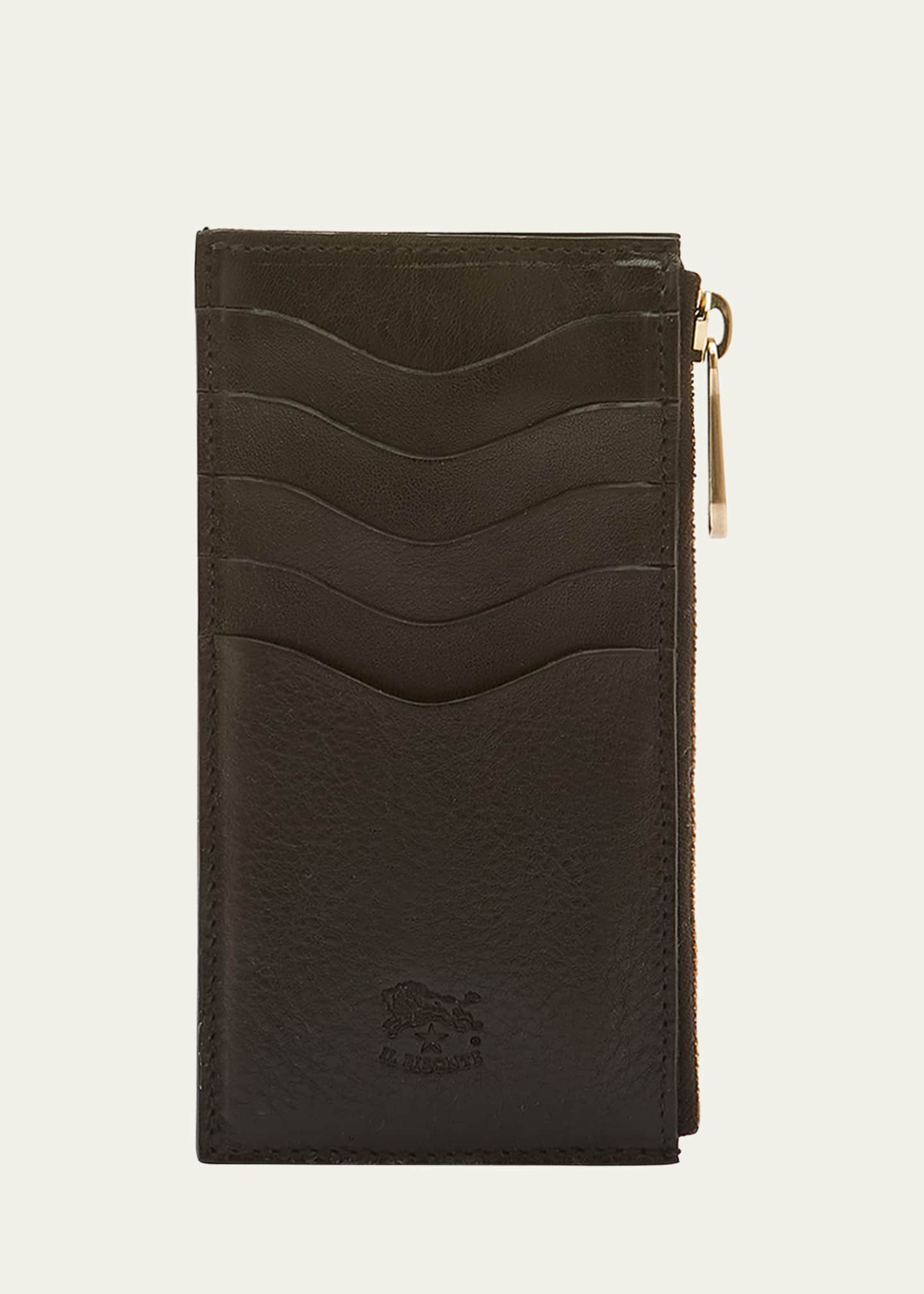Il Bisonte Acero Zip Leather Card Holder - Bergdorf Goodman