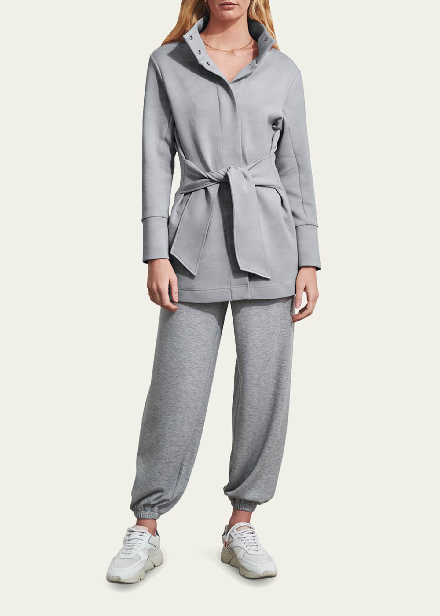 Varley Anset Belted Snap-Front Jacket - Bergdorf Goodman