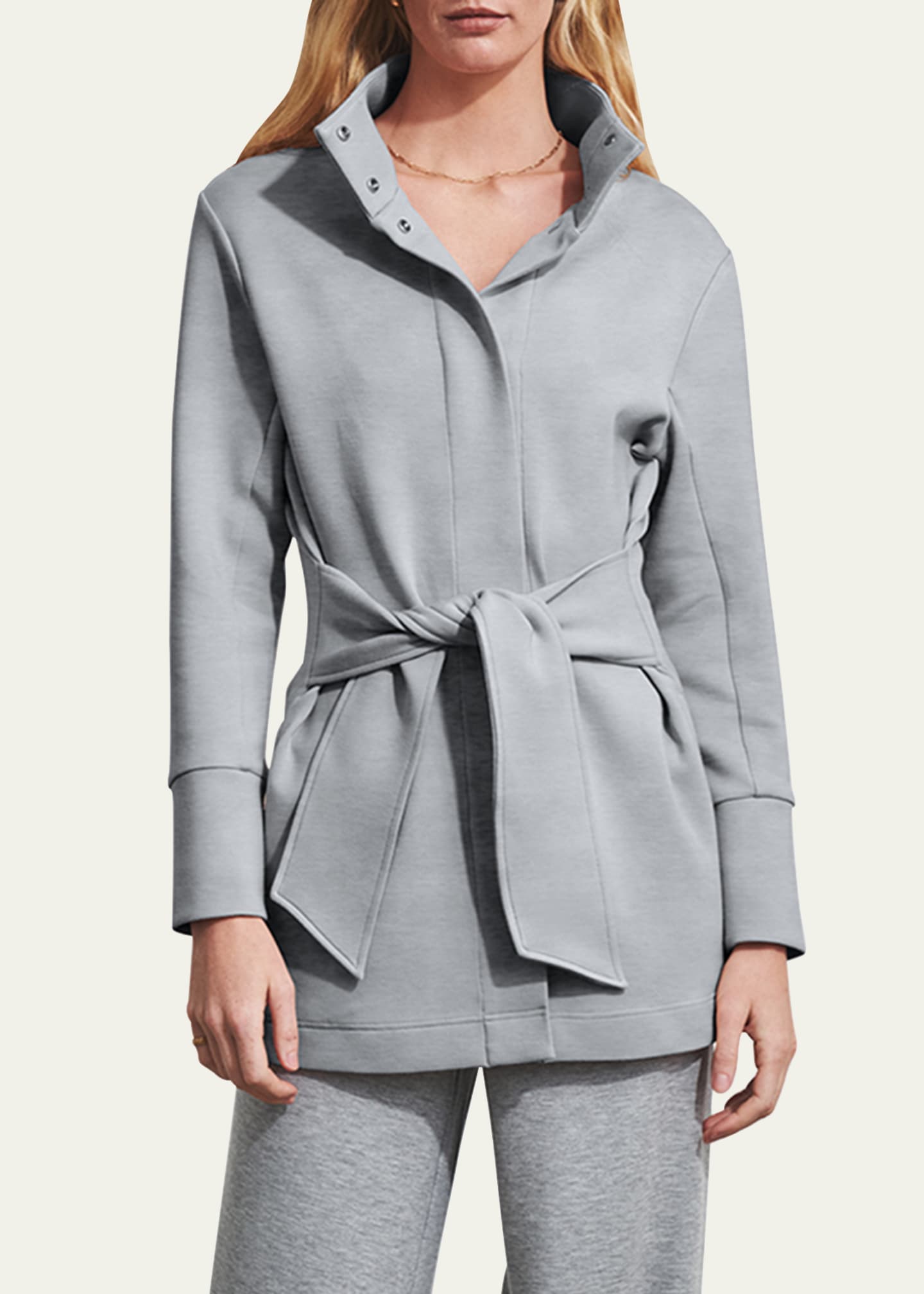 Varley Anset Belted Snap-Front Jacket - Bergdorf Goodman