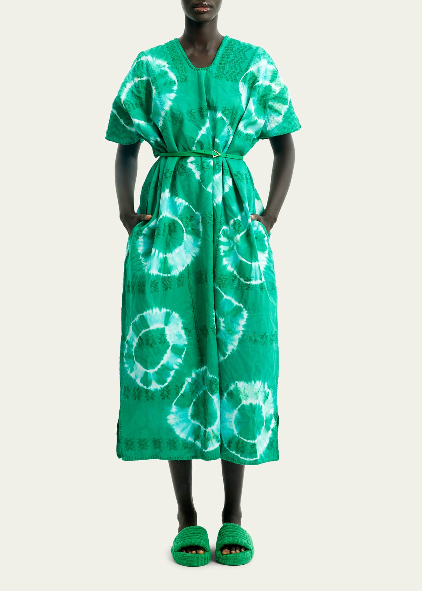 Pippa Holt Three Panel Midi Tie-Dye Kaftan - Bergdorf Goodman