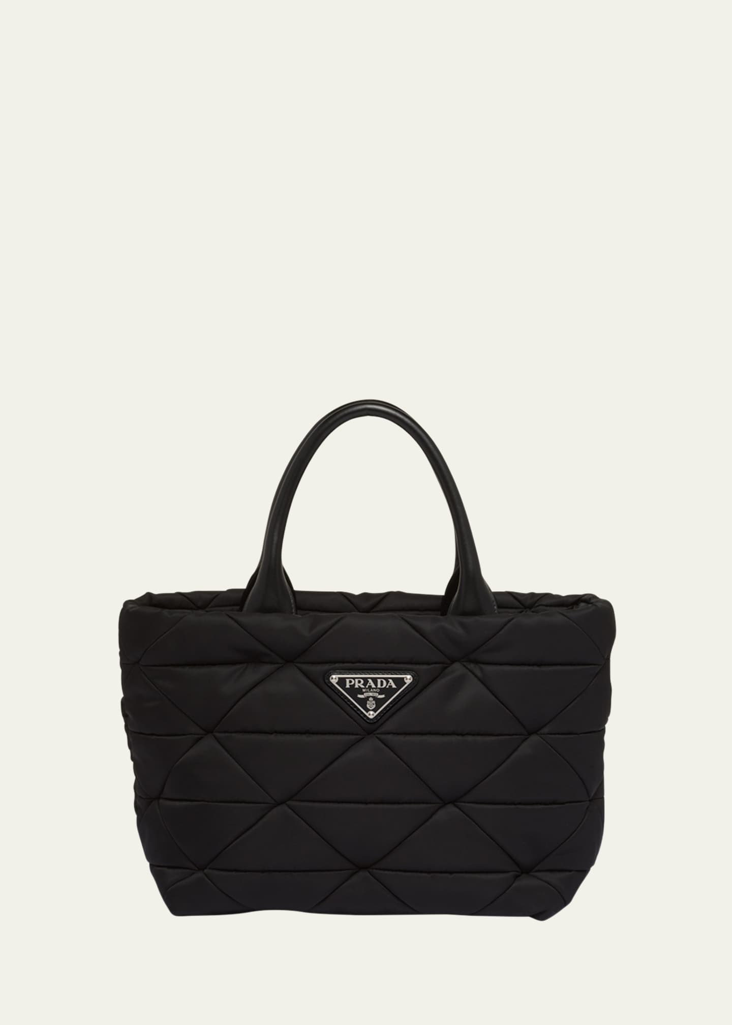 Prada Triangle Padded Nylon Tote Bag - Bergdorf Goodman