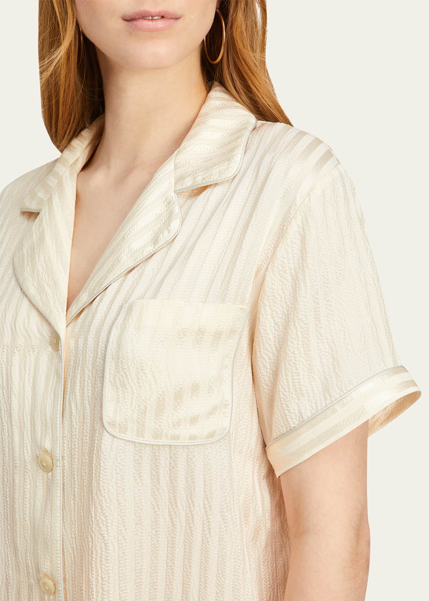 Morgan Lane Katelyn Fiona Striped Pajama Set - Bergdorf Goodman