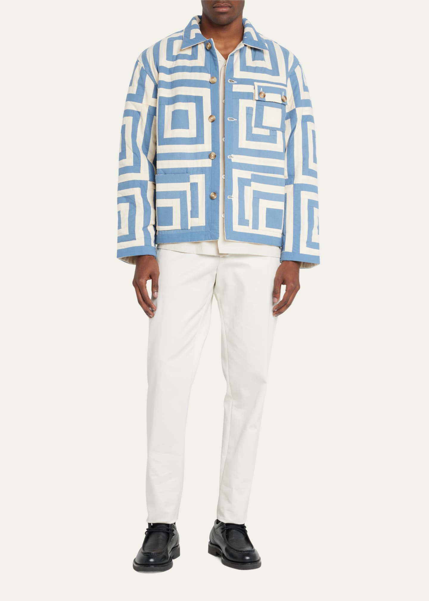 Bode Men's Reversible Quilt Jacket - Bergdorf Goodman