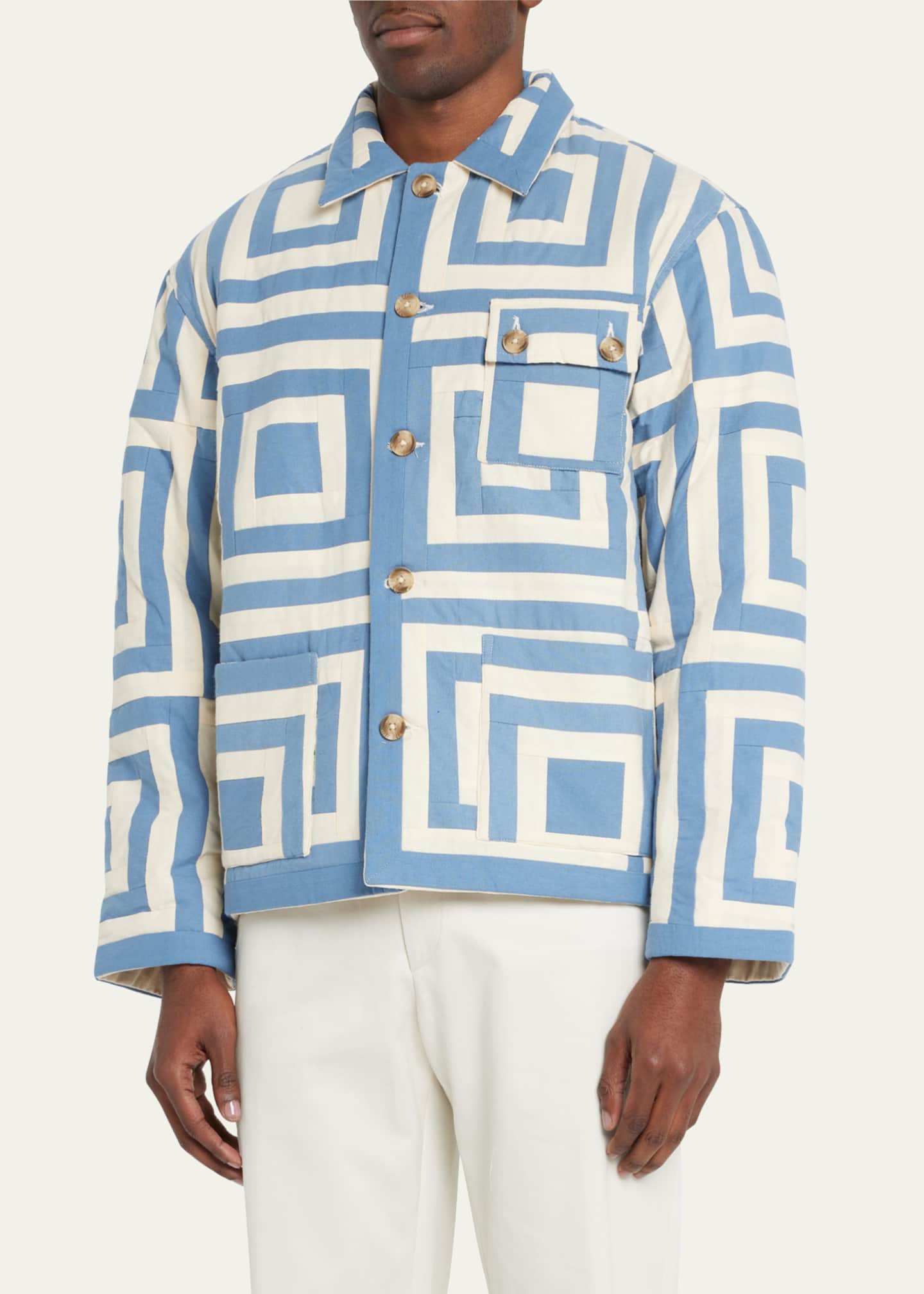 Bode Men's Reversible Quilt Jacket - Bergdorf Goodman
