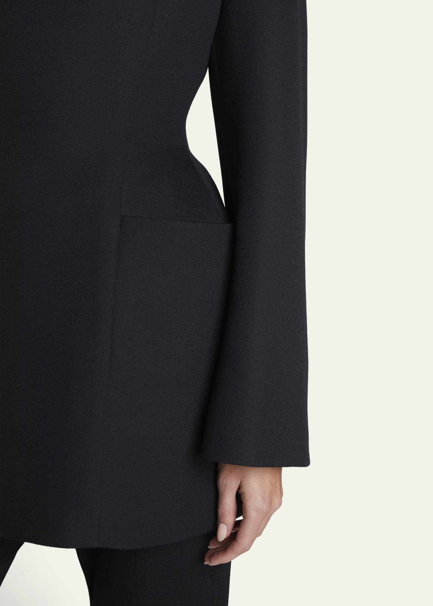 Balenciaga Barathea Hourglass Jacket - Bergdorf Goodman