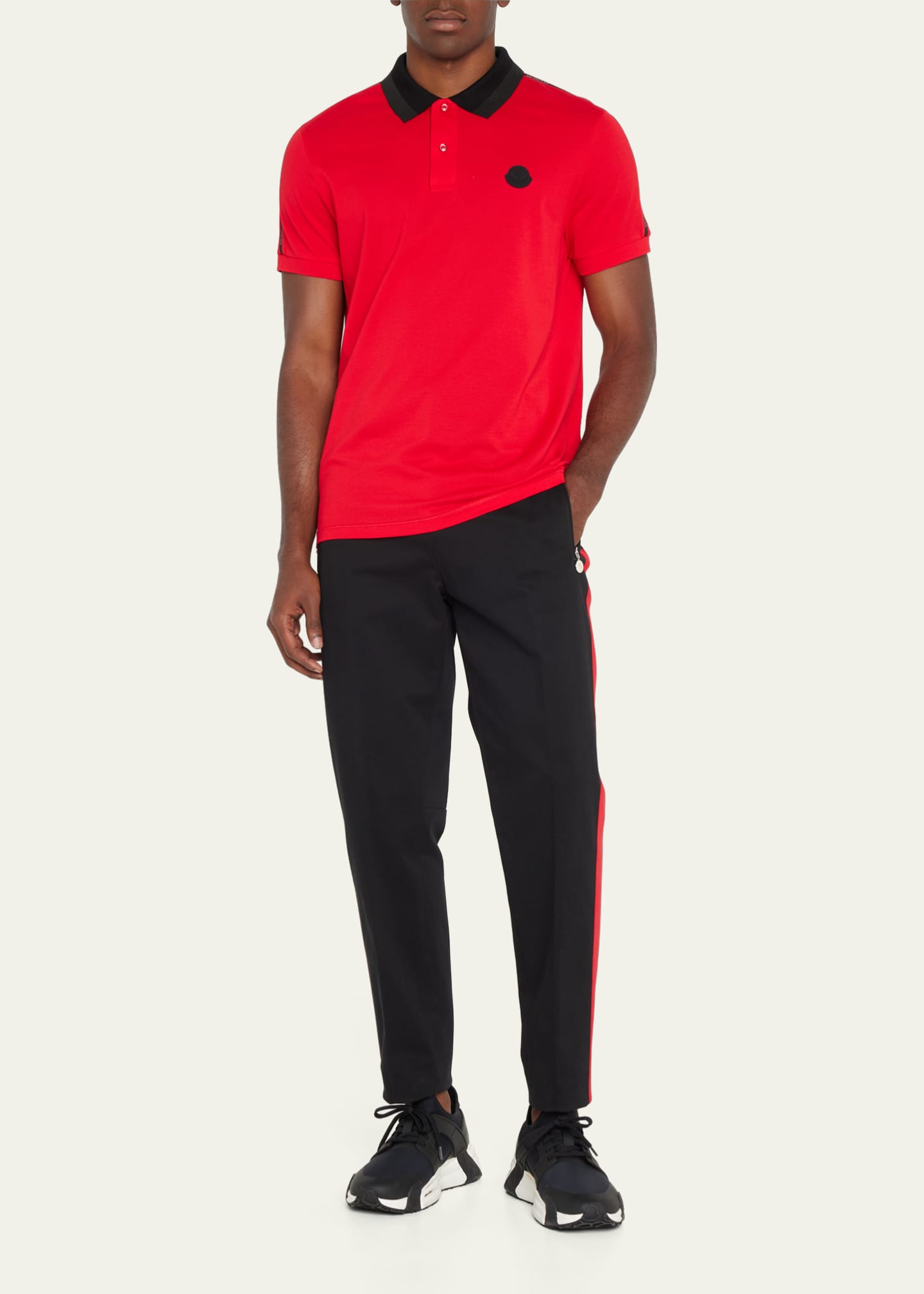 Moncler Men's Chino Trousers with Rope Taping - Bergdorf Goodman