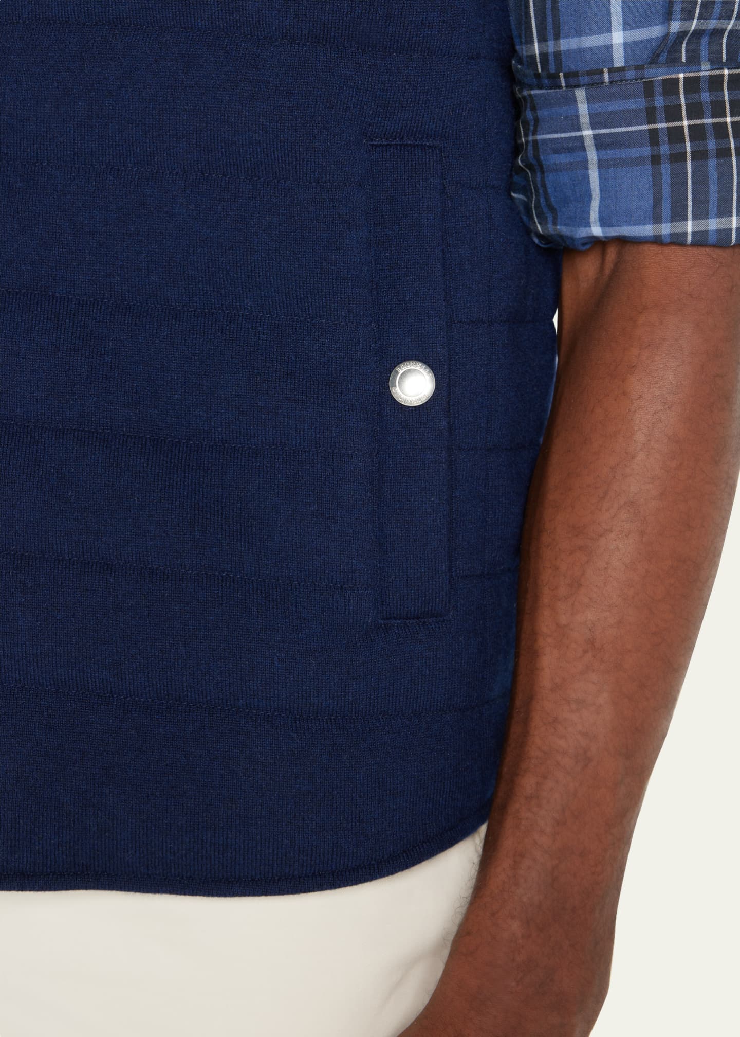 Brunello Cucinelli Men's Cashmere Down Vest - Bergdorf Goodman