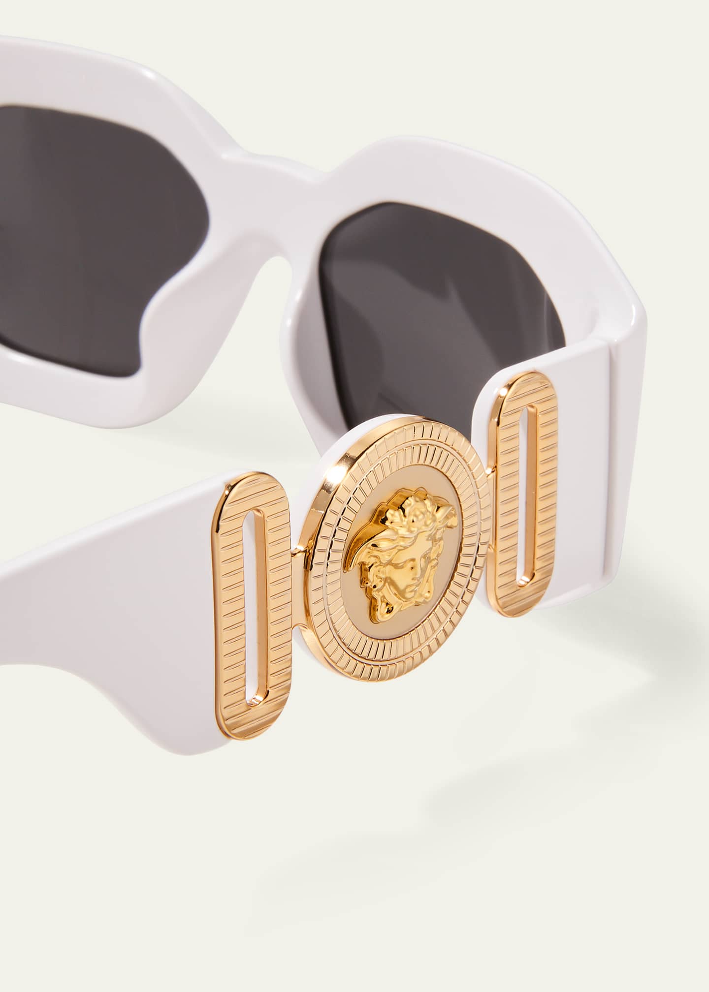 Versace Medusa Oval Plastic Sunglasses - Bergdorf Goodman