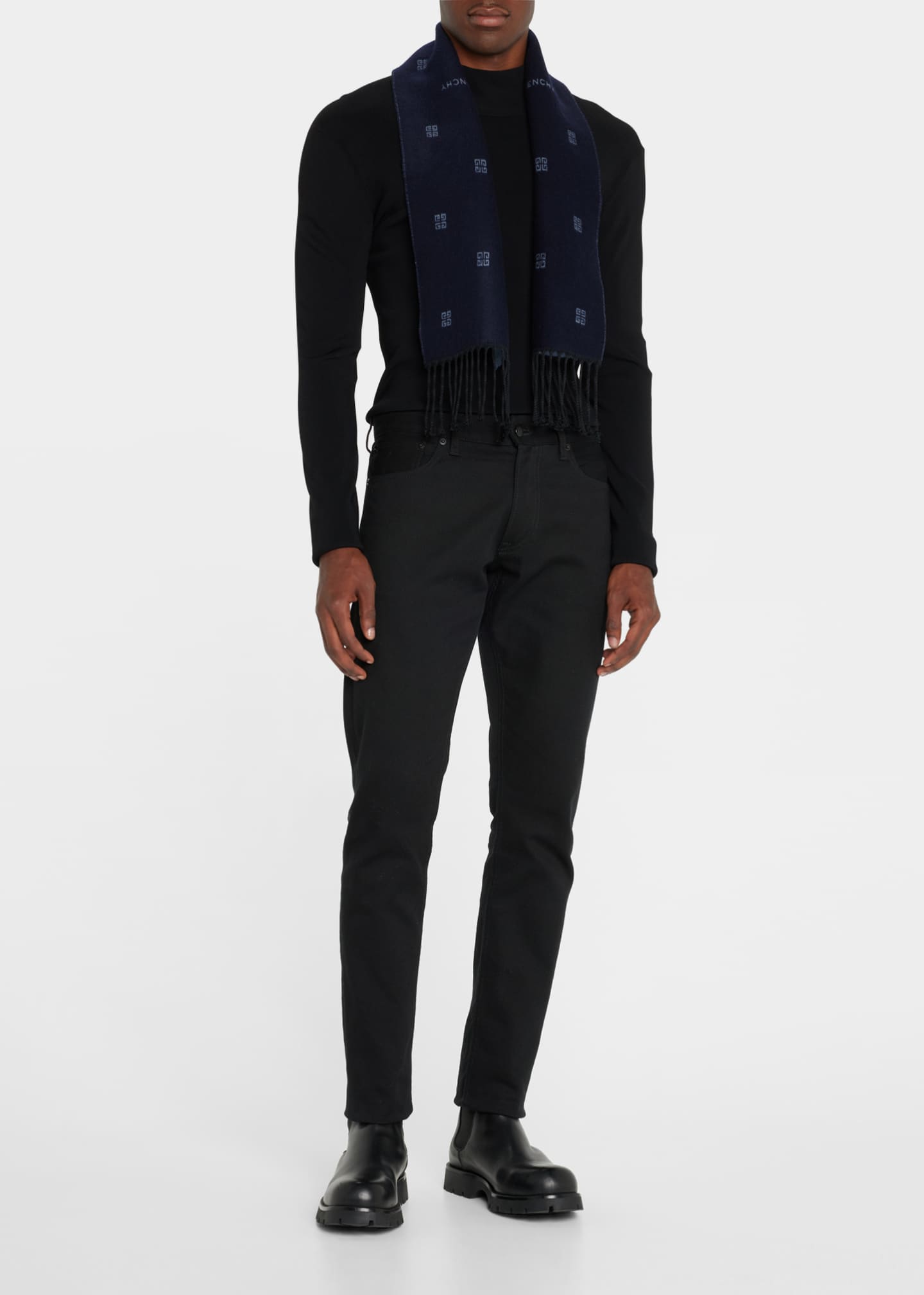 Givenchy Men's Silk Small Scarf - Bergdorf Goodman