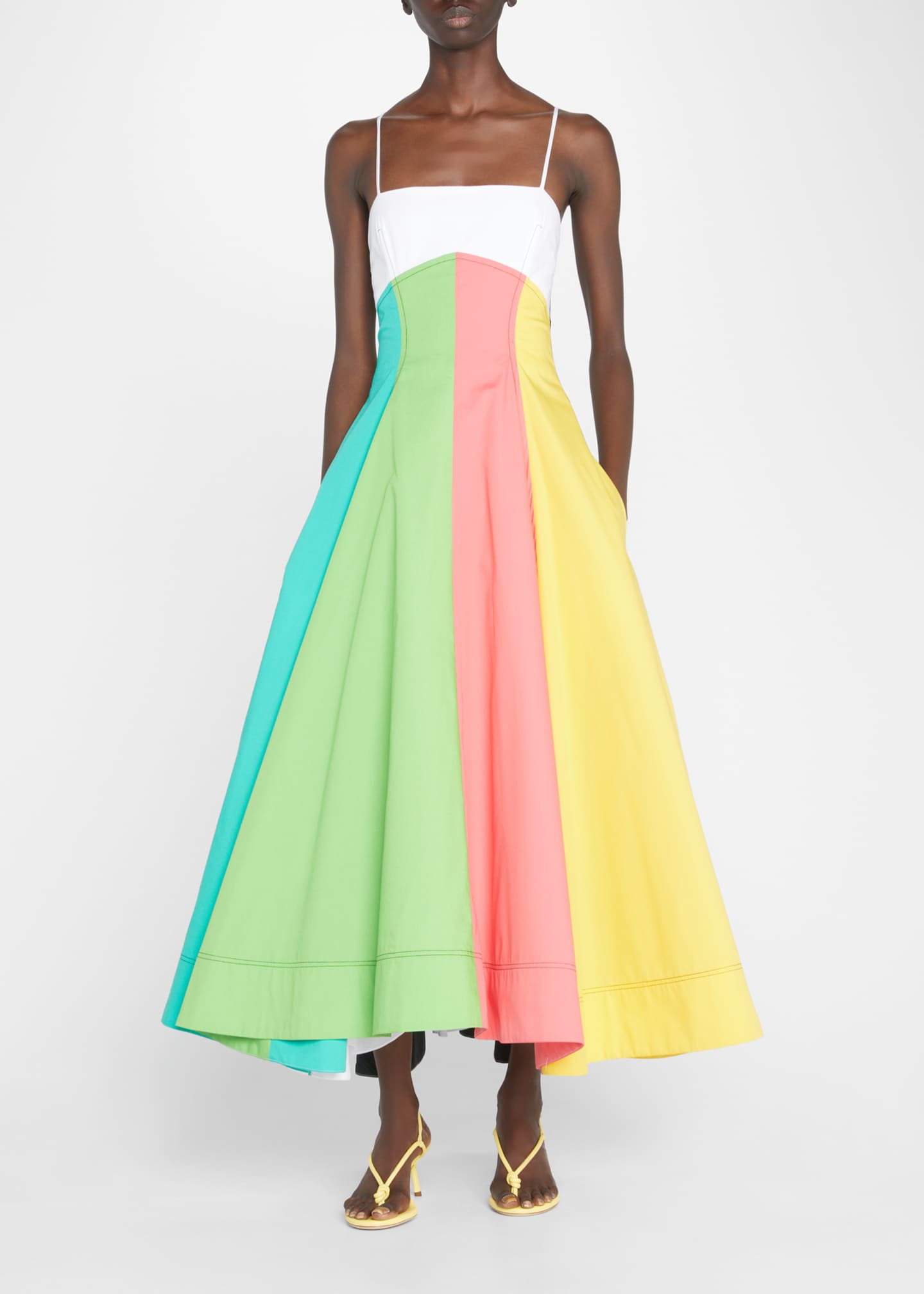 CHRISTOPHER JOHN ROGERS Colorblock A-Line Dress - Bergdorf Goodman