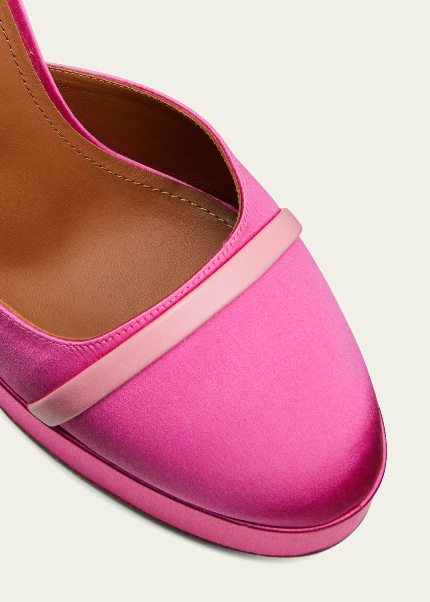 Malone Souliers Mora Satin Ankle-Strap Platform Pumps - Bergdorf Goodman