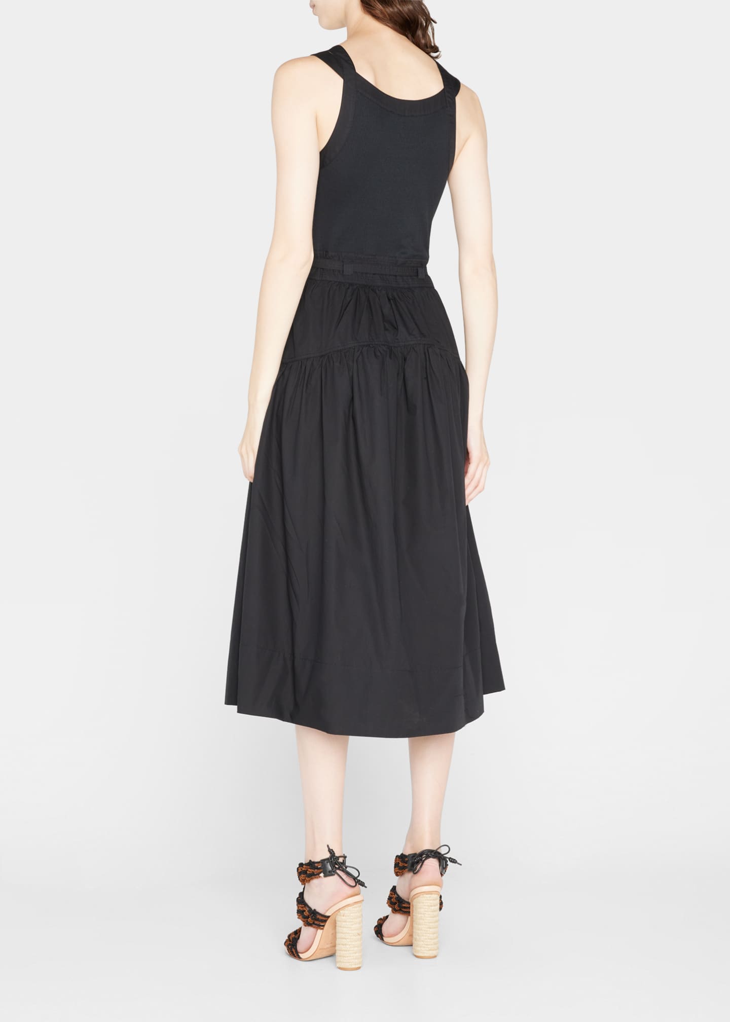 Ulla Johnson Lilith Belted Cotton Midi Dress - Bergdorf Goodman