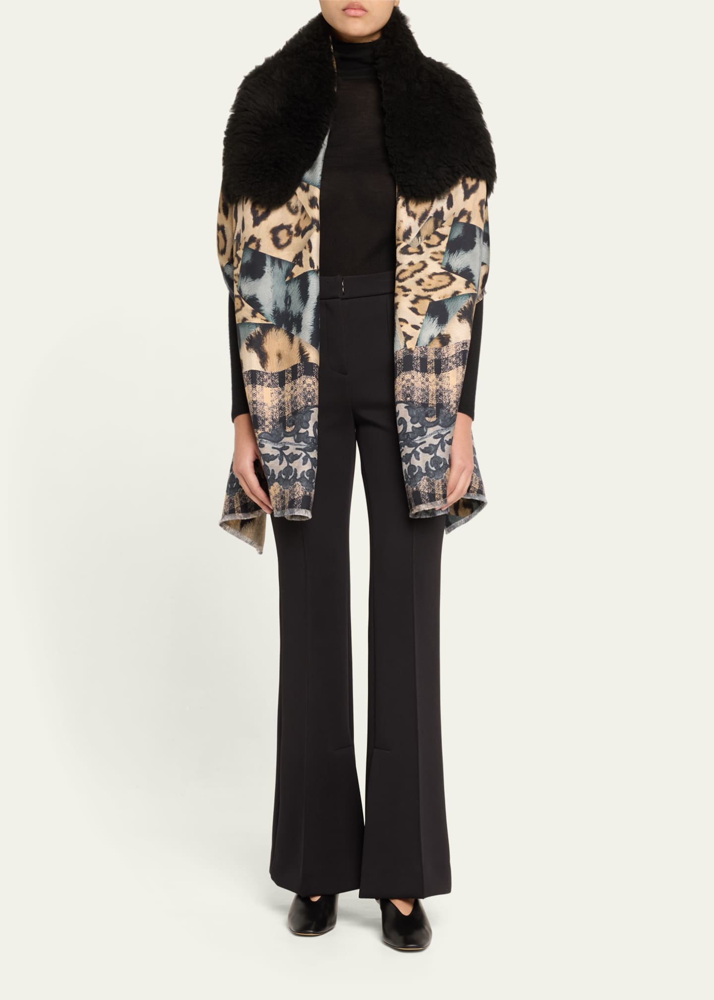 Pierre-Louis Mascia Fancy Shearling Pattern Scarf - Bergdorf Goodman