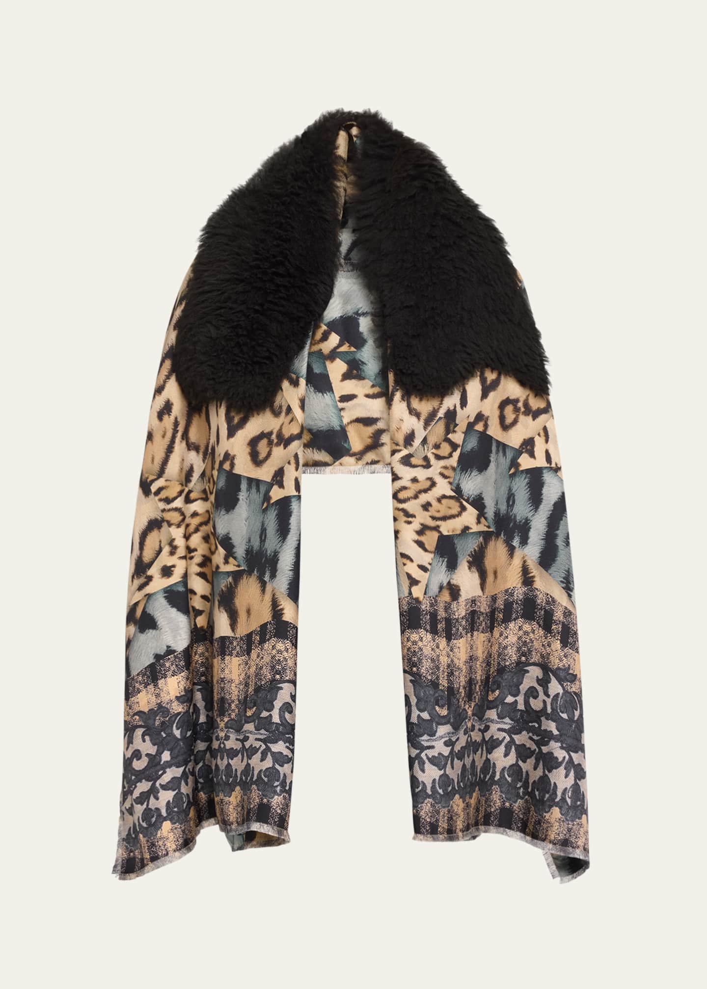 Pierre-Louis Mascia Fancy Shearling Pattern Scarf - Bergdorf Goodman