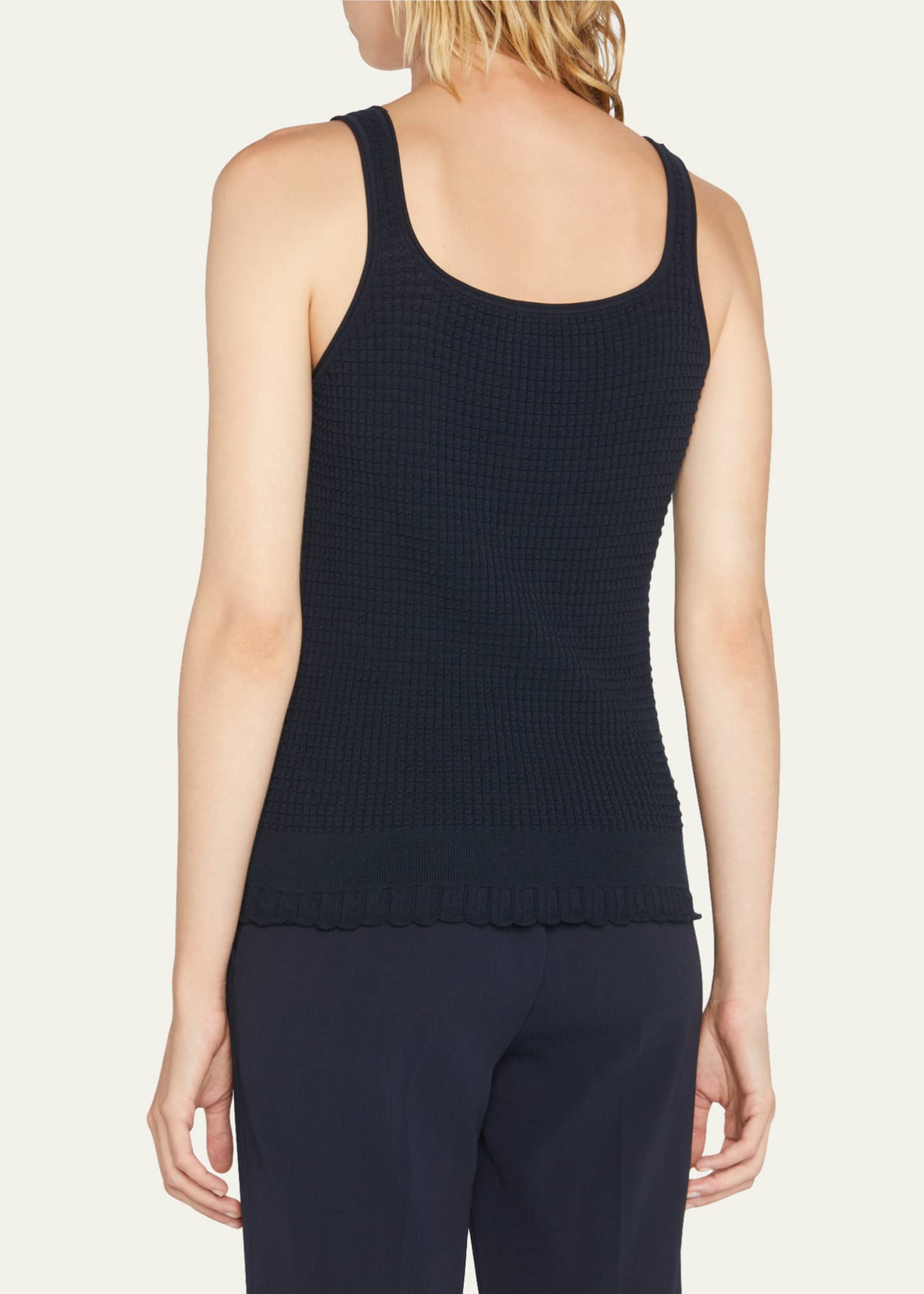 Theory Lace-Trim Tank Top - Bergdorf Goodman